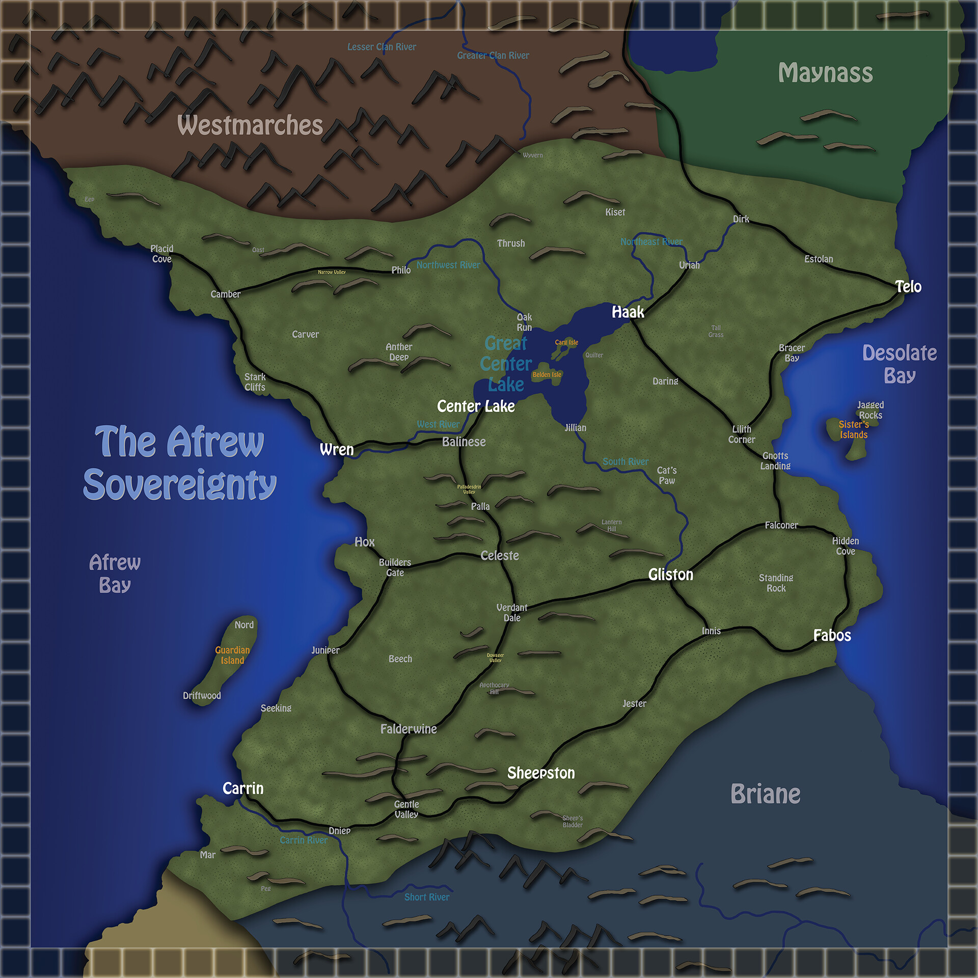 Phillip Foley - World and National Maps - Fantasy