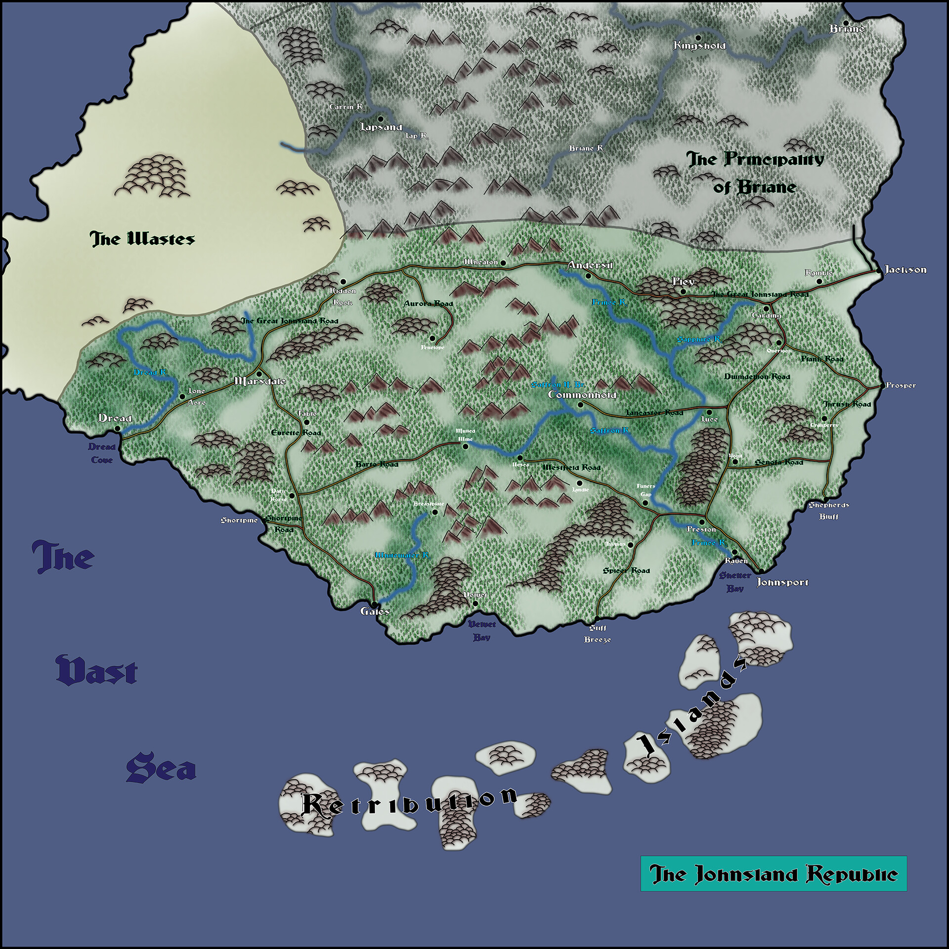 Phillip Foley - World and National Maps - Fantasy