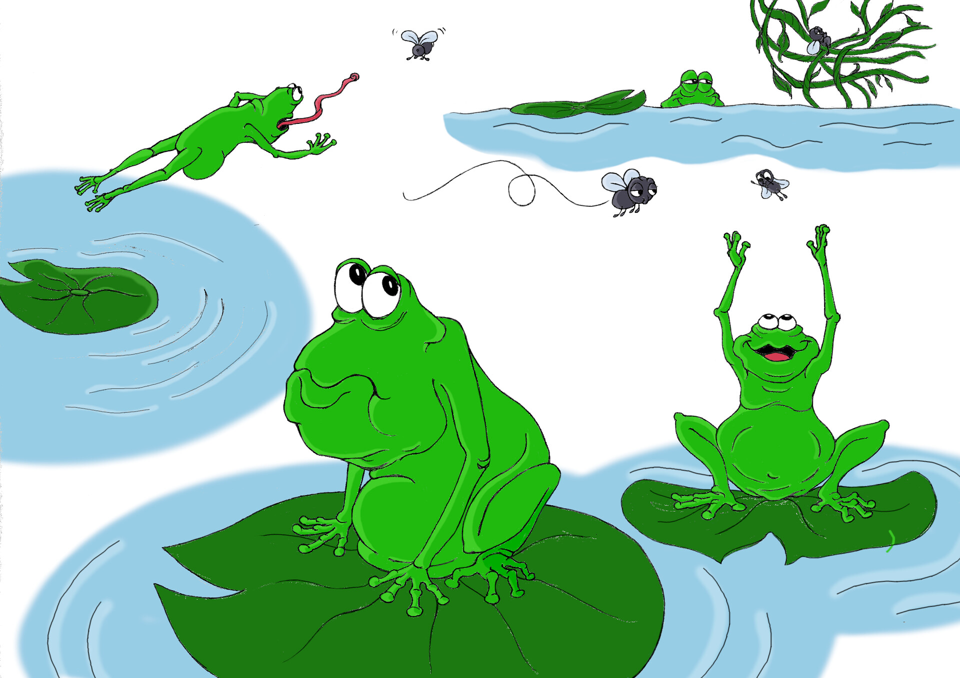 ArtStation - Frog & Fly