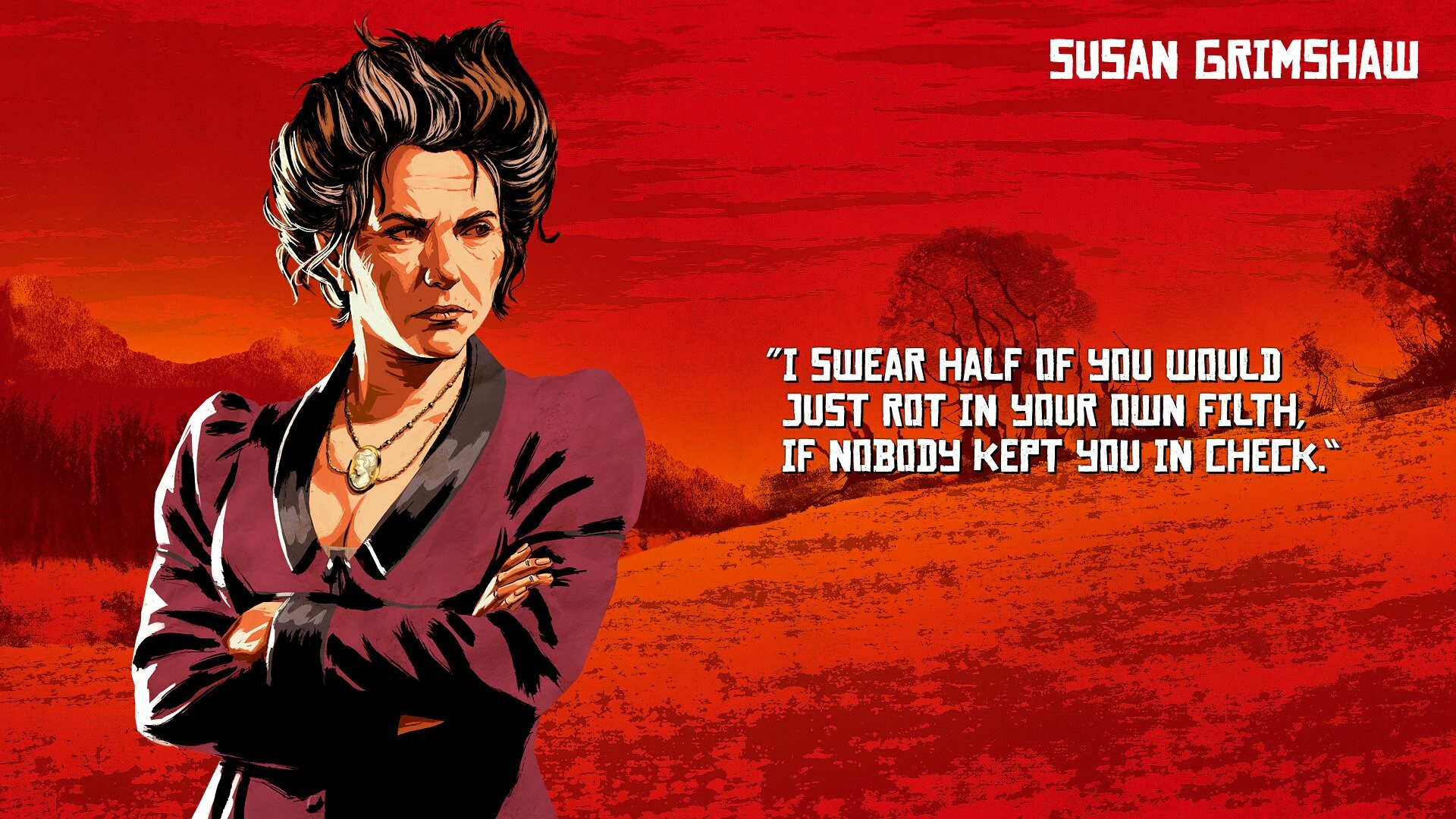 ArtStation - Red Dead Redemption 2 Susan Grimshaw Art