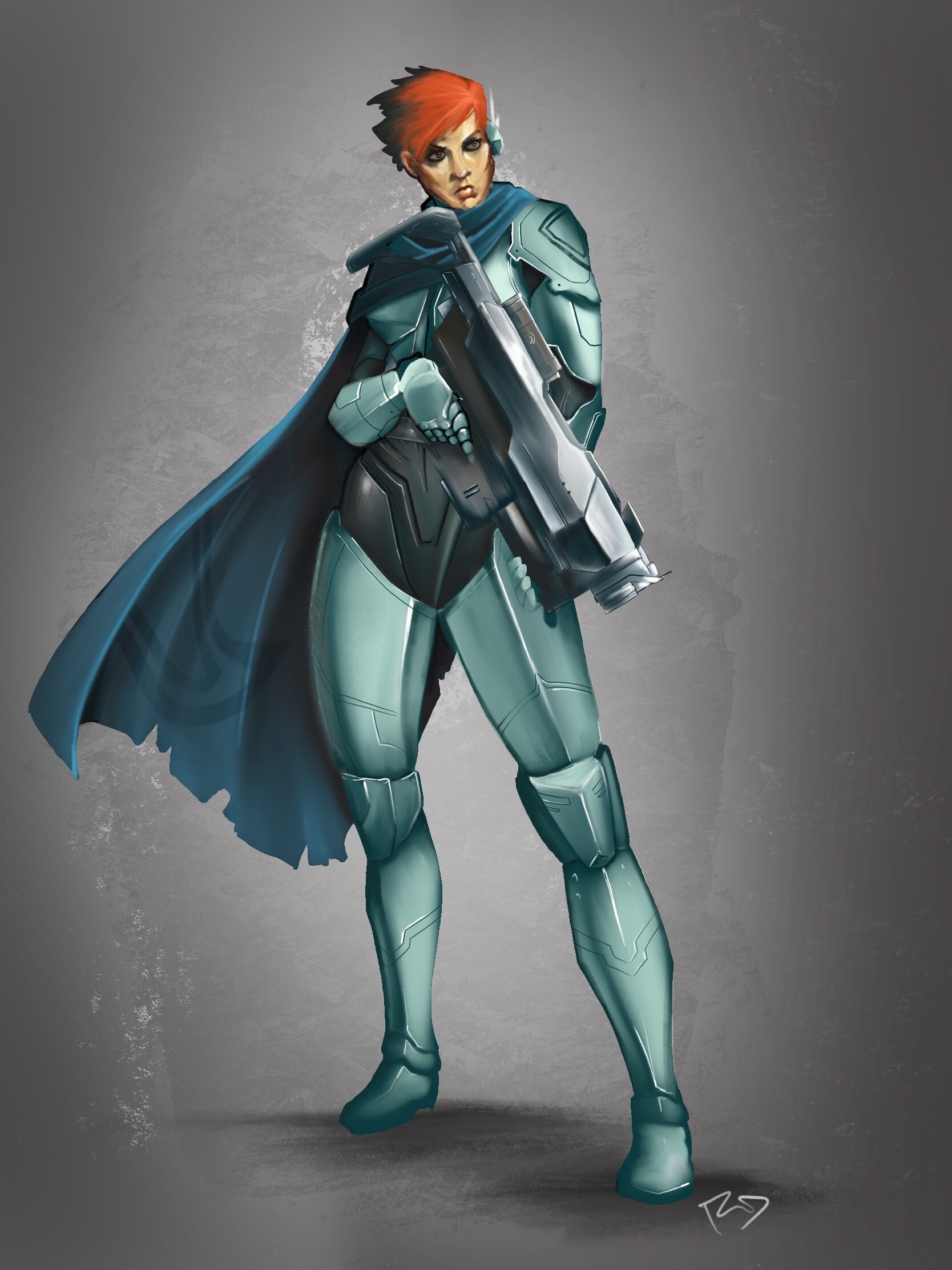 ArtStation - Female Space Hero