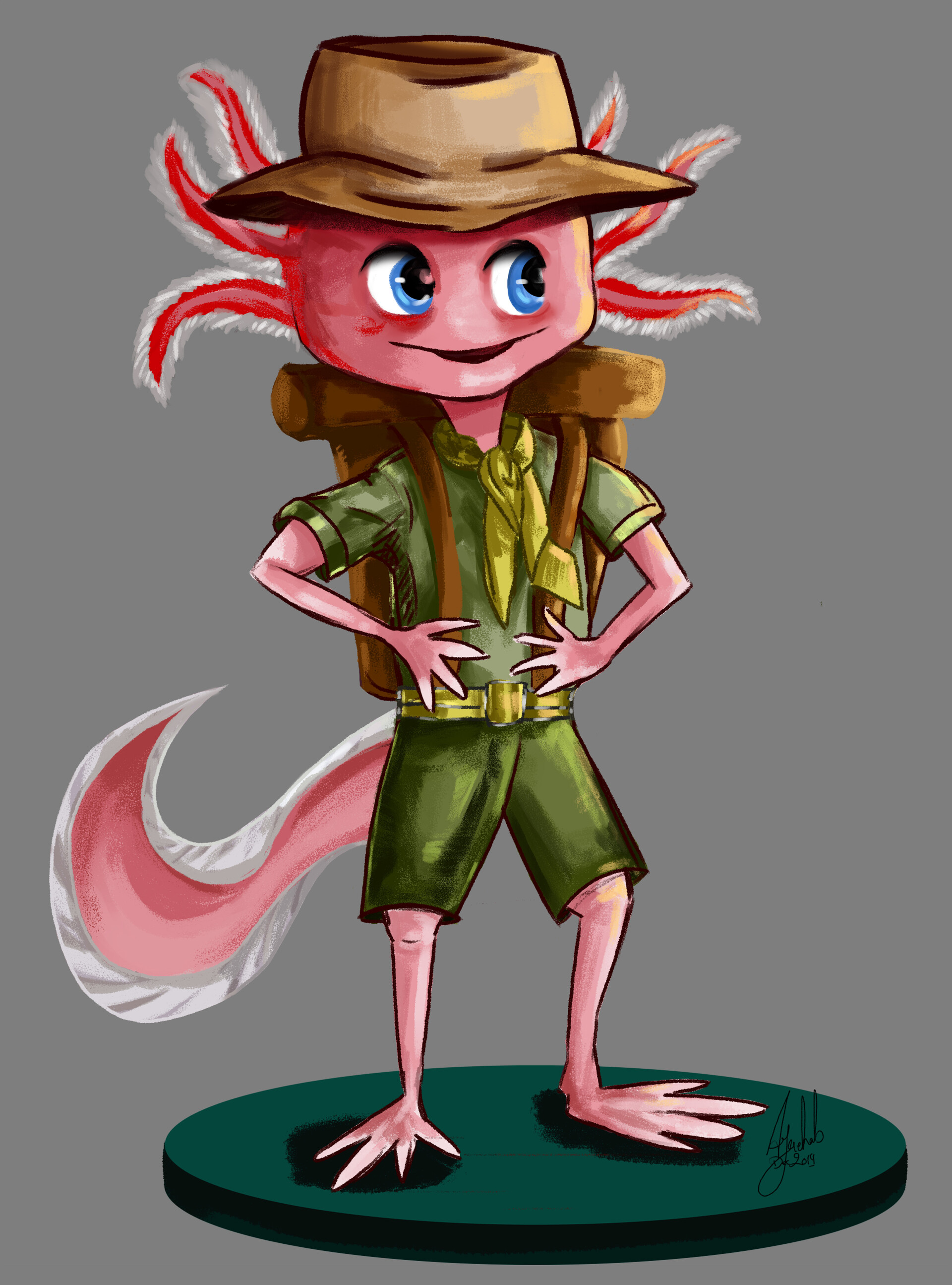 ArtStation - Axolotl Adventurer