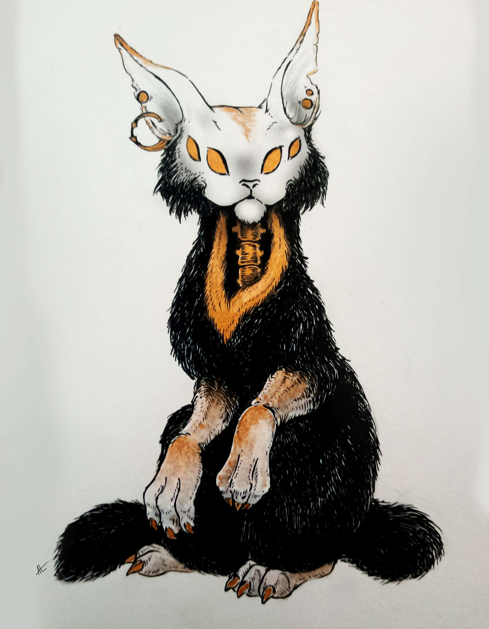 ArtStation - Cat familiar - INK