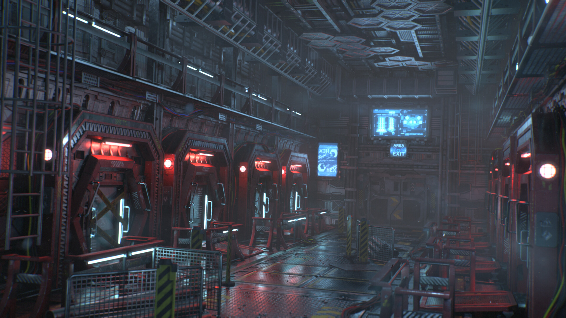 ArtStation - Sci-fi Corridor - Procedural Modeling