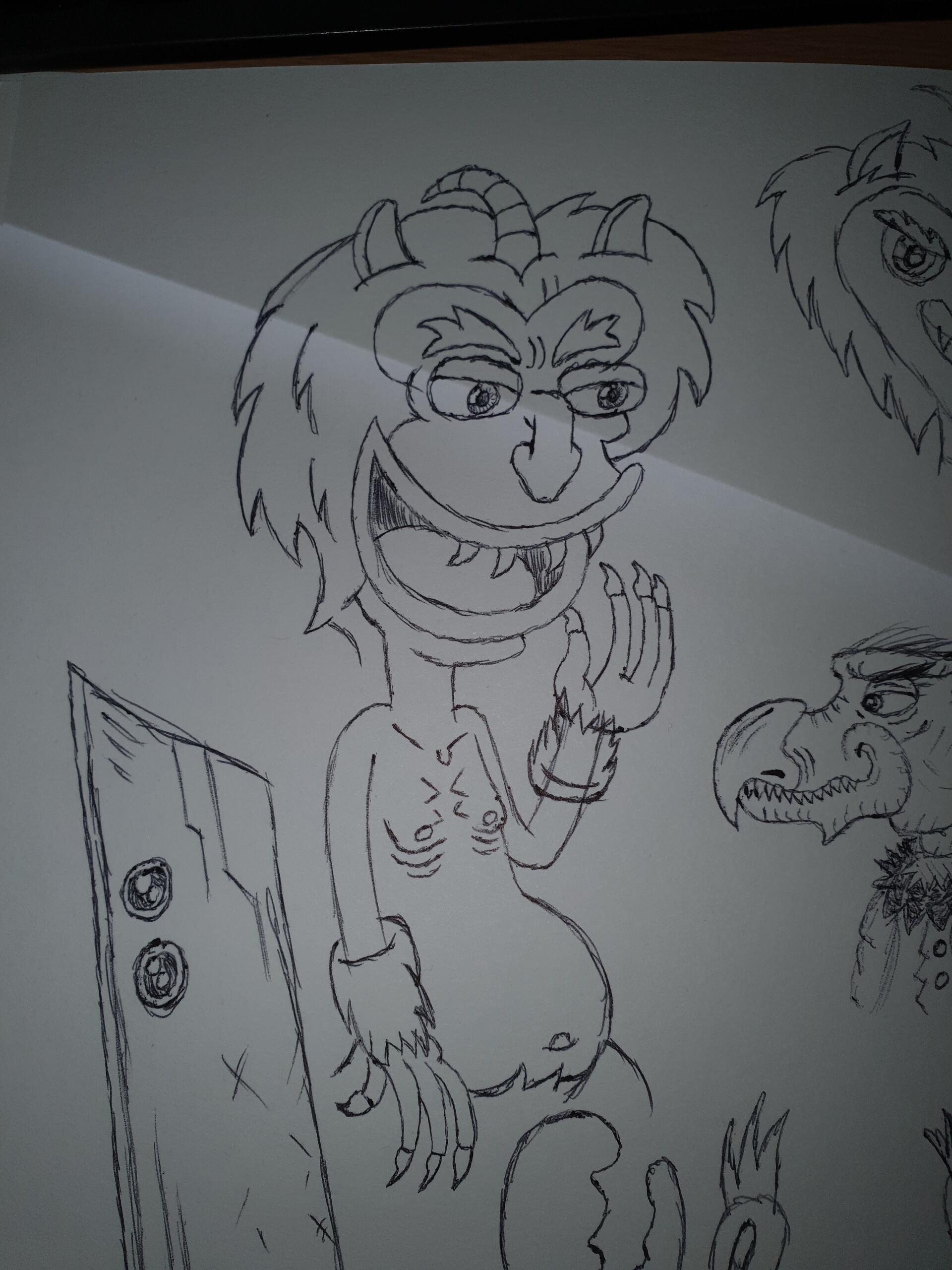 how to draw big mouth