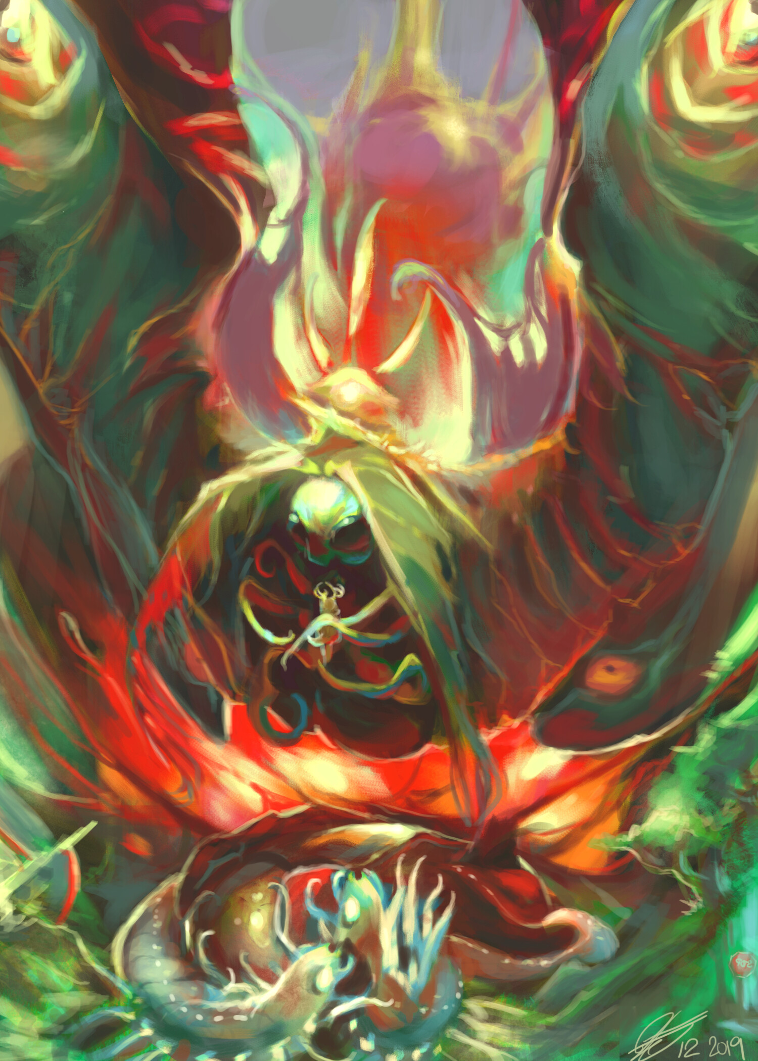 ArtStation - Mothra, Goddess of Monsters