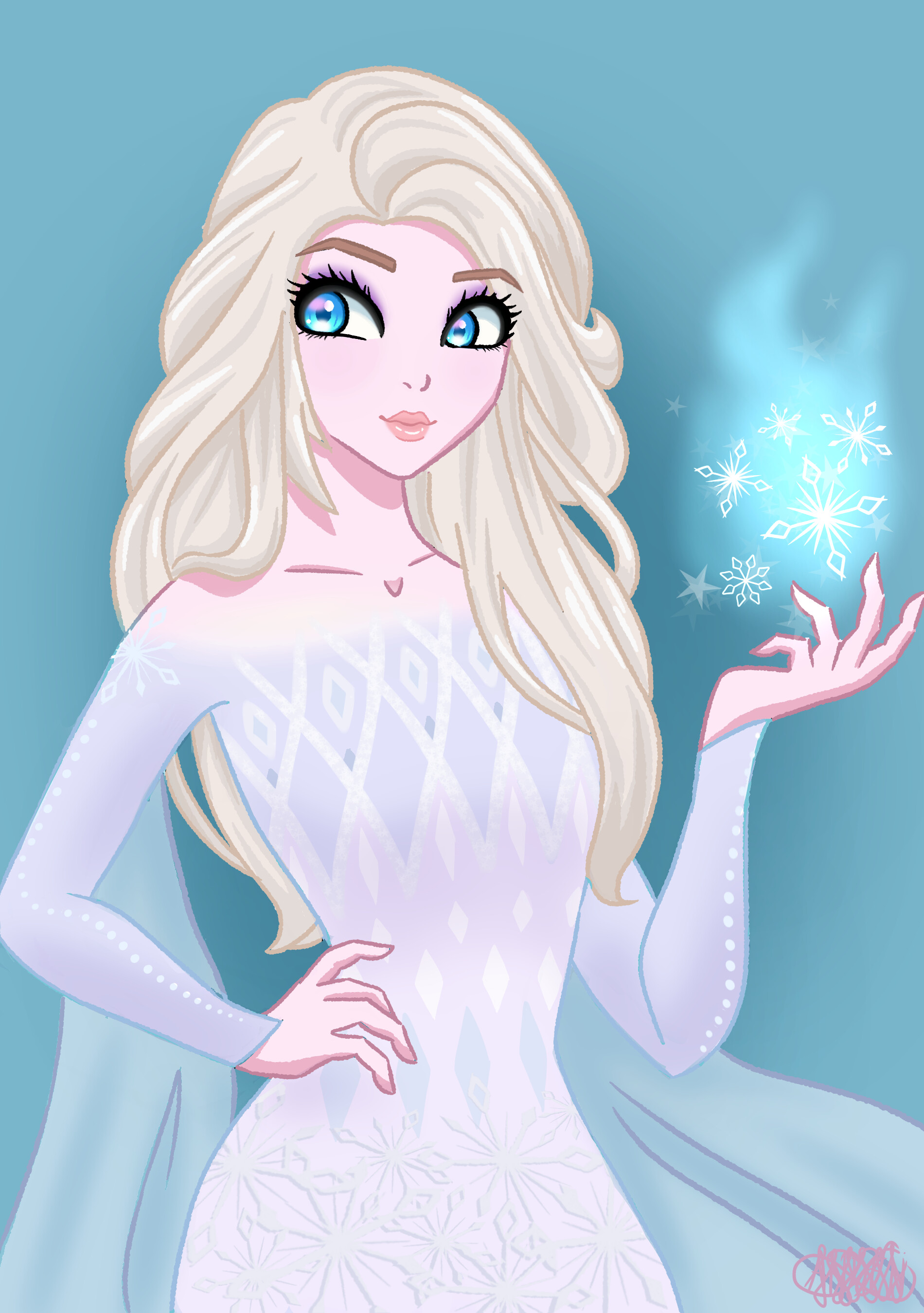 ArtStation - Elsa's transformation