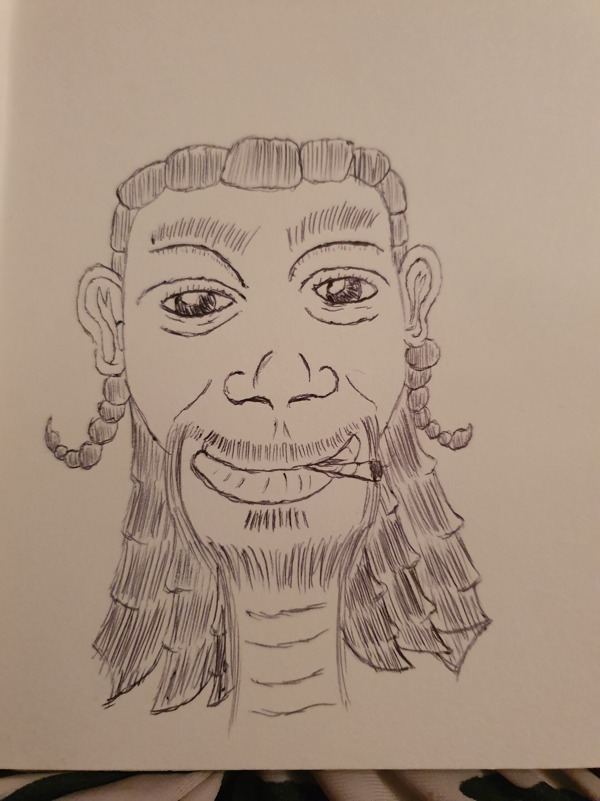 how to draw snoop dogg