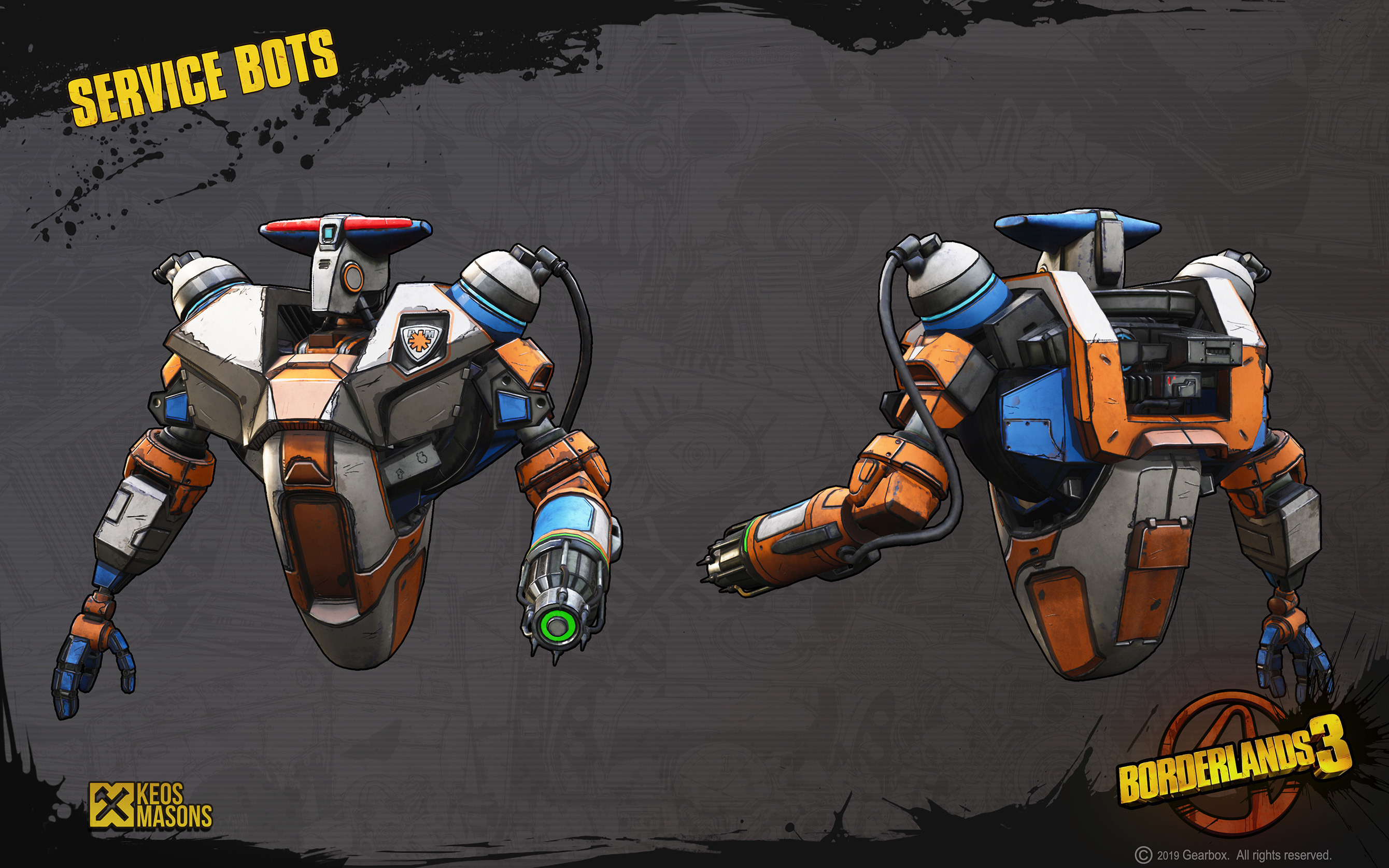 KEOS MASONS - Borderlands 3 - Service bots