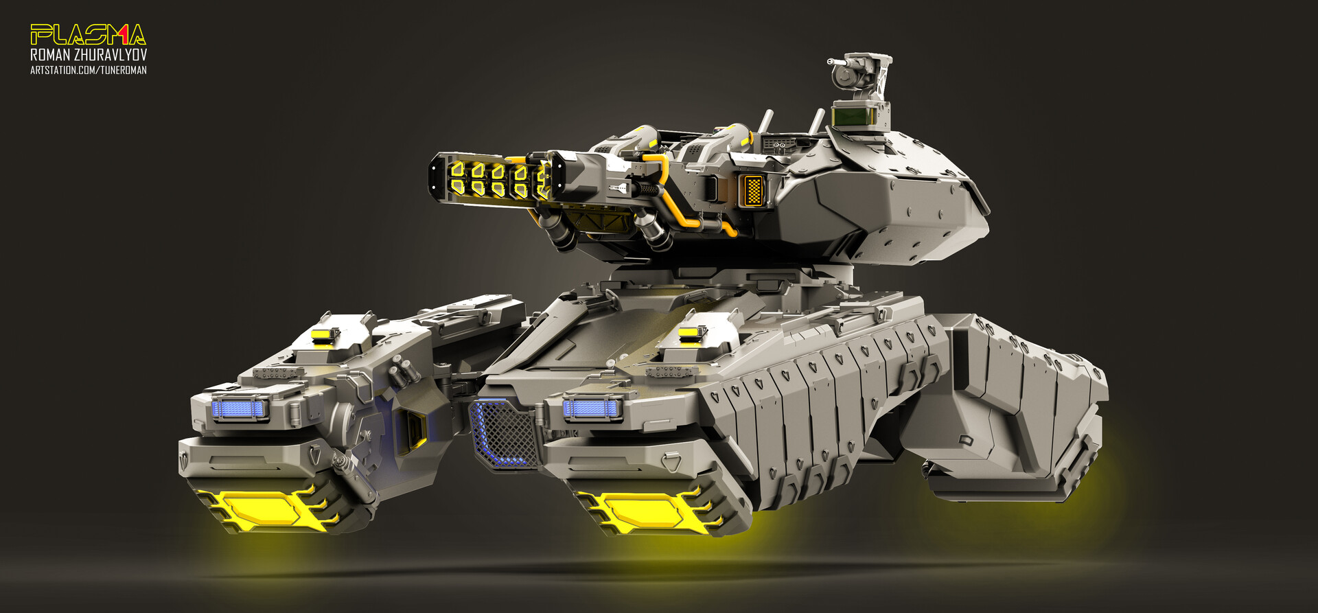 Futuristic Hover Tank