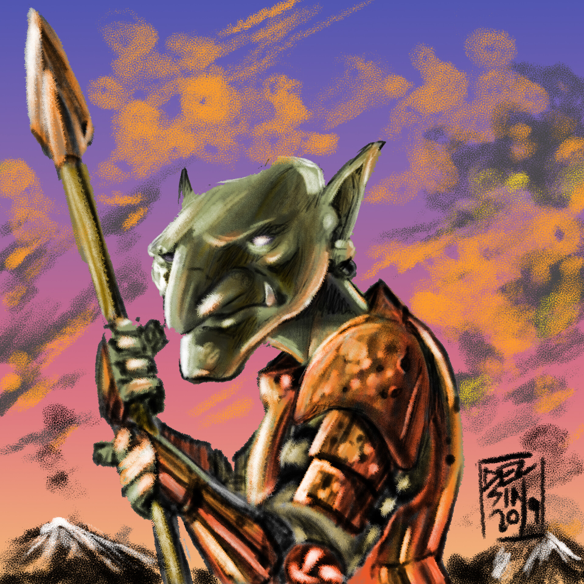 ArtStation - Goblin Spearman