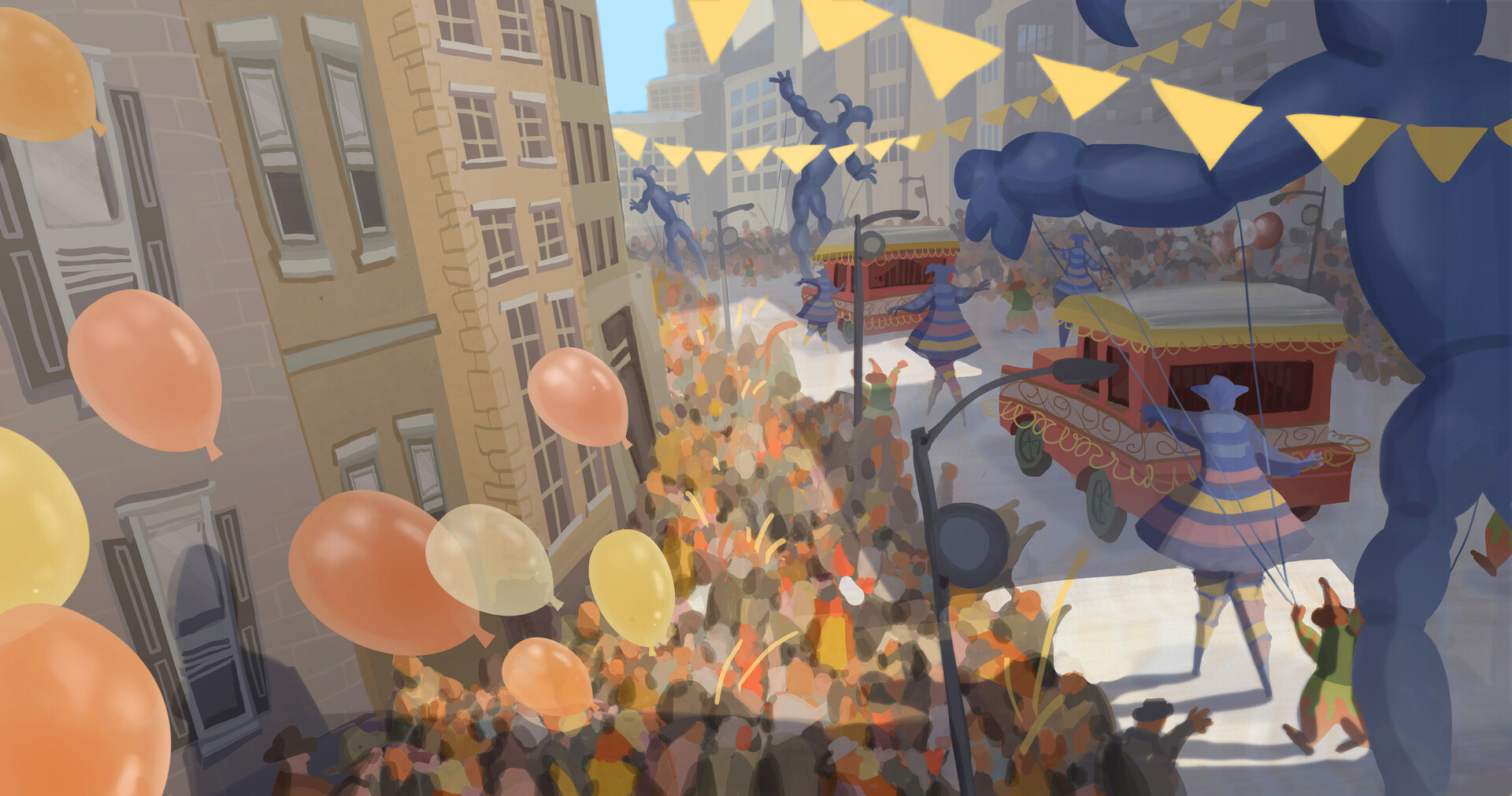ArtStation - "The Parade" - 1st scene