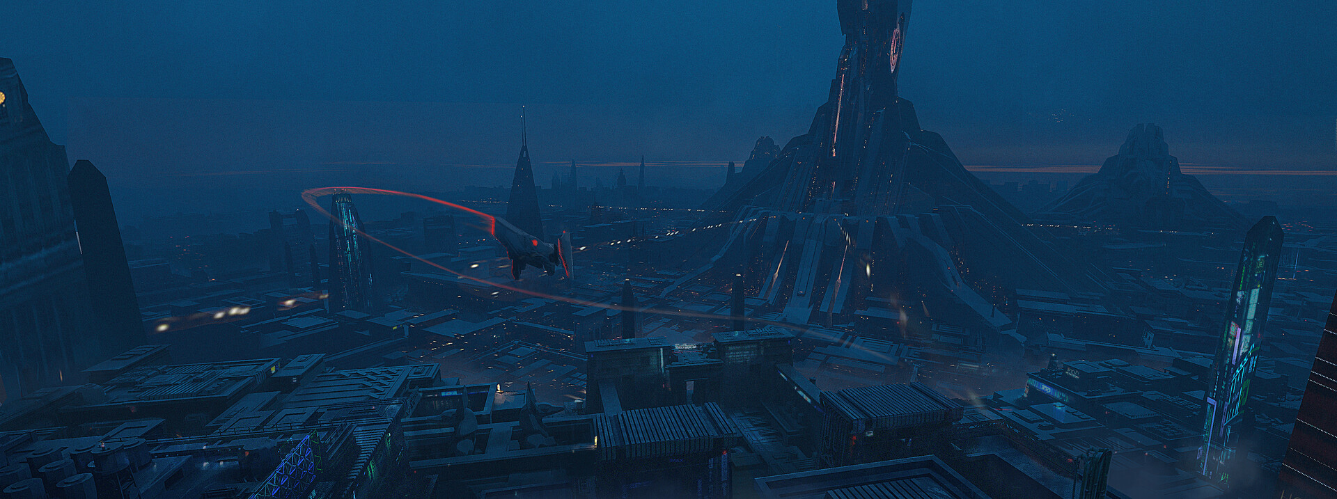 ArtStation - cyberpunk city