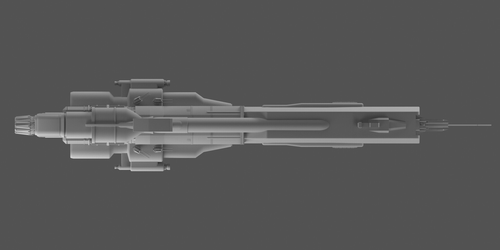 Erik Rolfson - UNSC 'Gladius'-class Heavy Corvette WIP