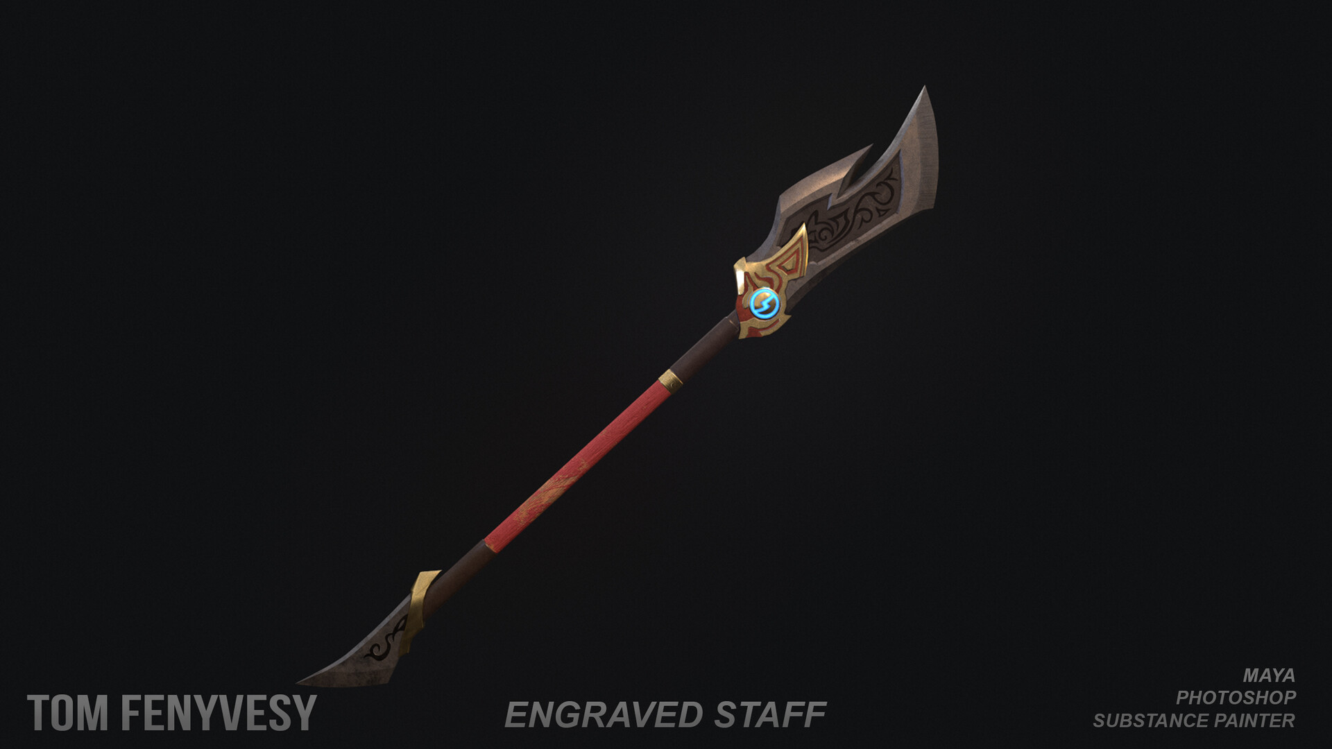 Tom Fenyvesy - Engraved Staff
