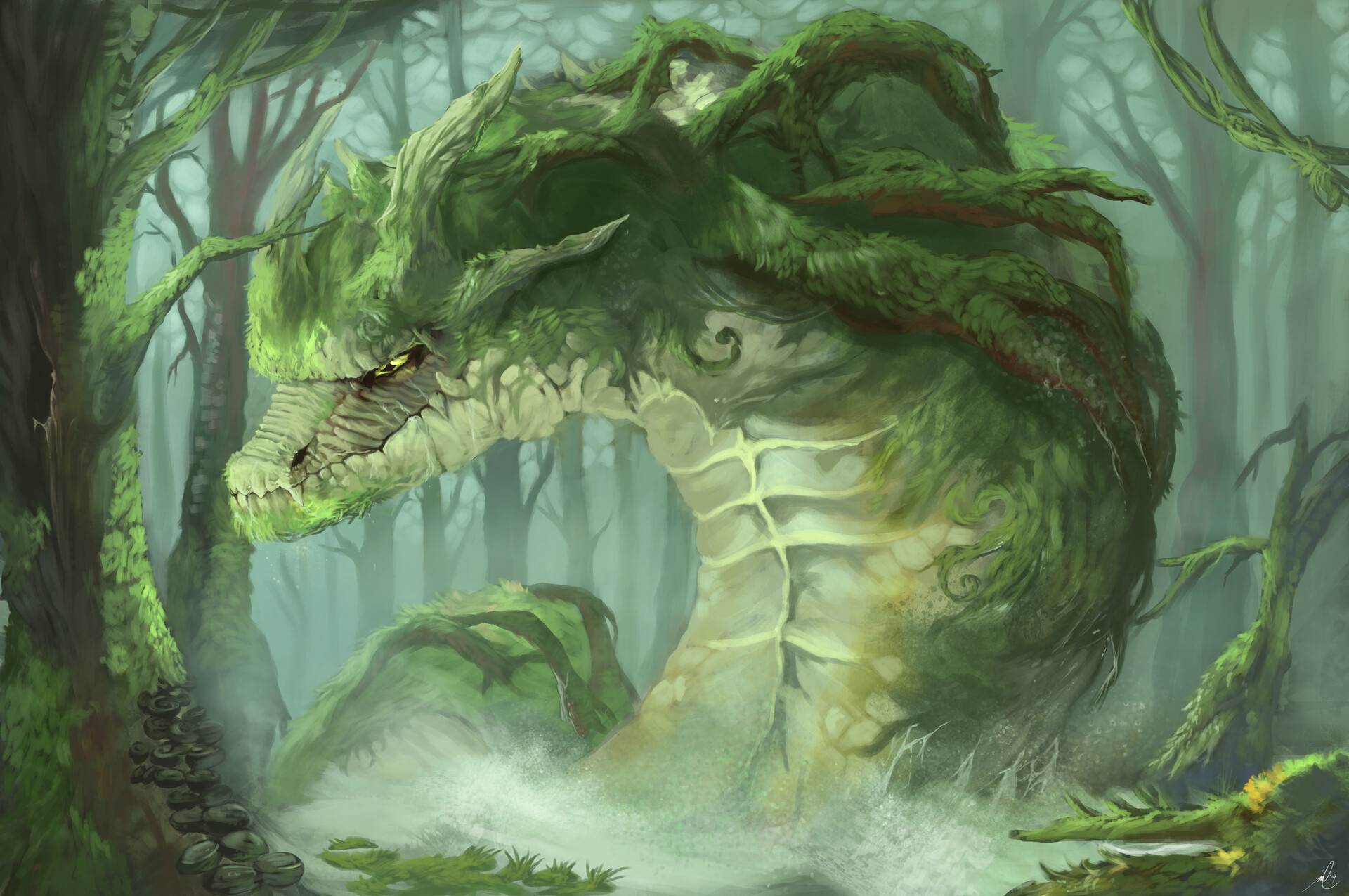 ArtStation - Swamp Dragon