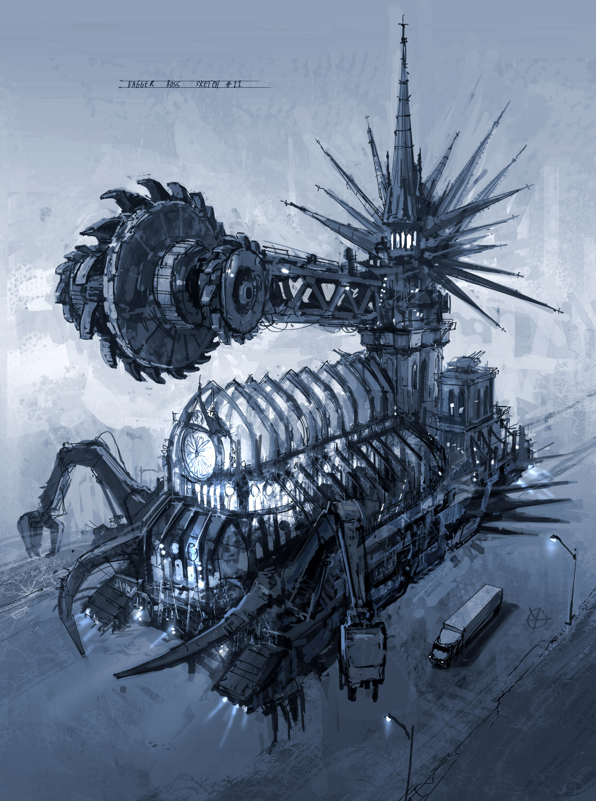 ArtStation - Bagger Boss Concept