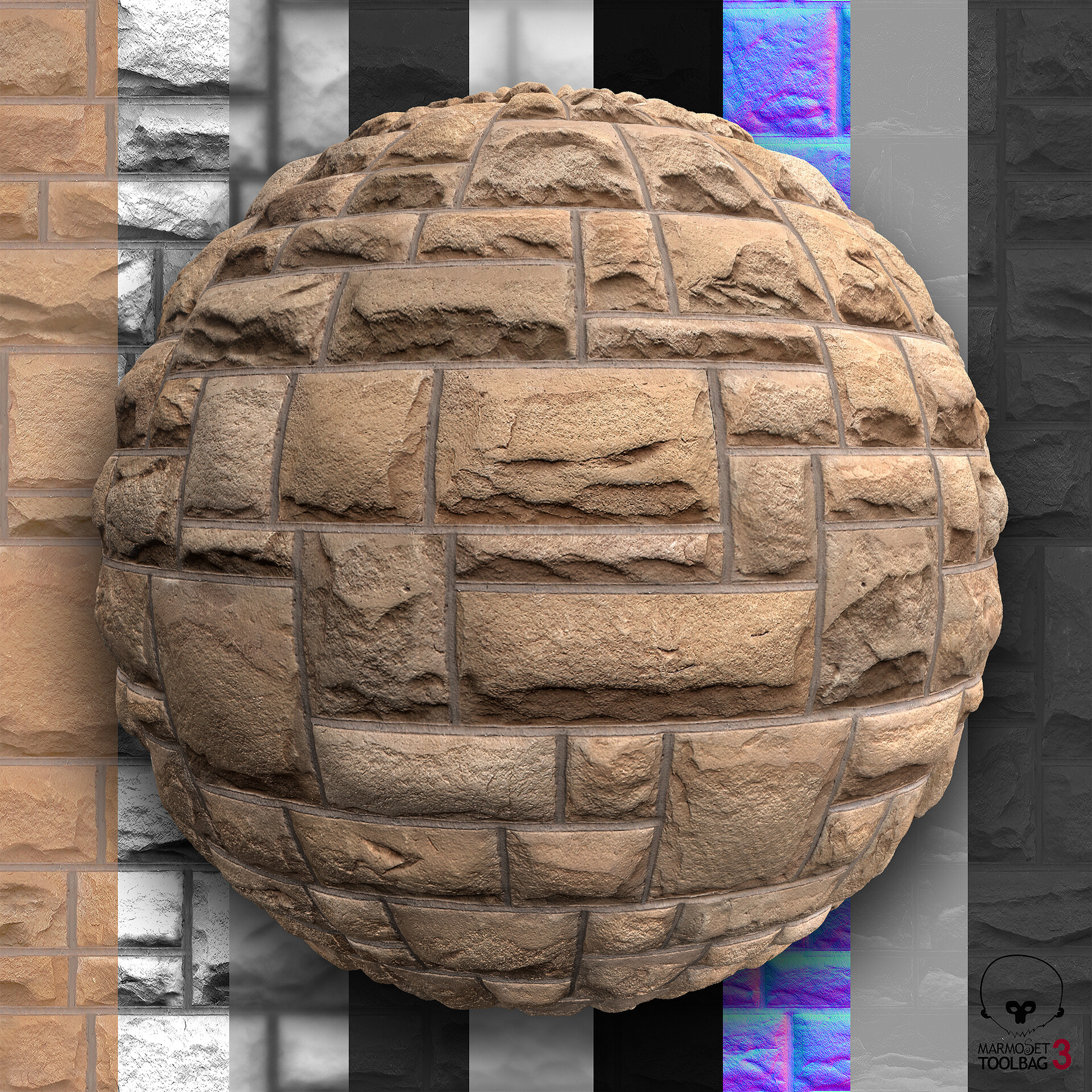 ArtStation - Stone Wall 01