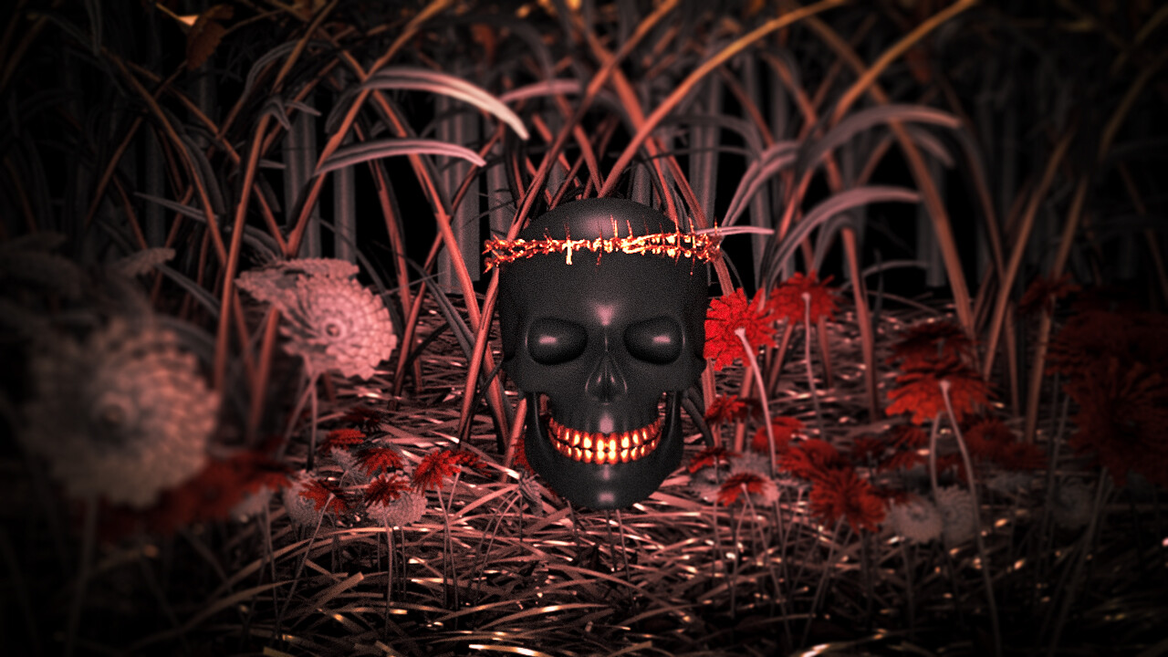 ArtStation - grass skull