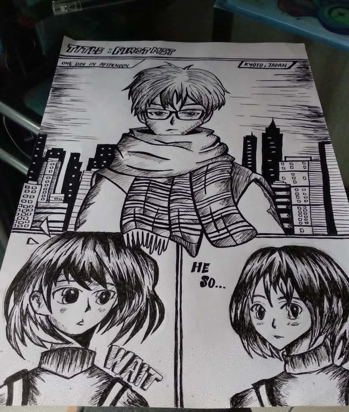 ArtStation - Very short comic art with title: First Met.