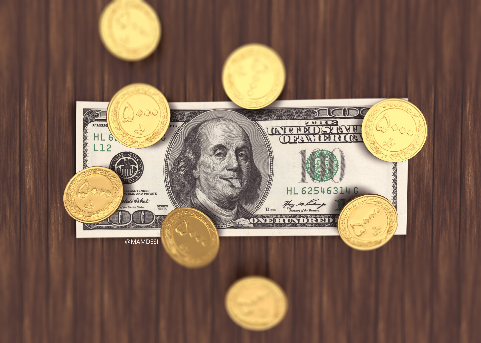 ArtStation - Dollar vs rials