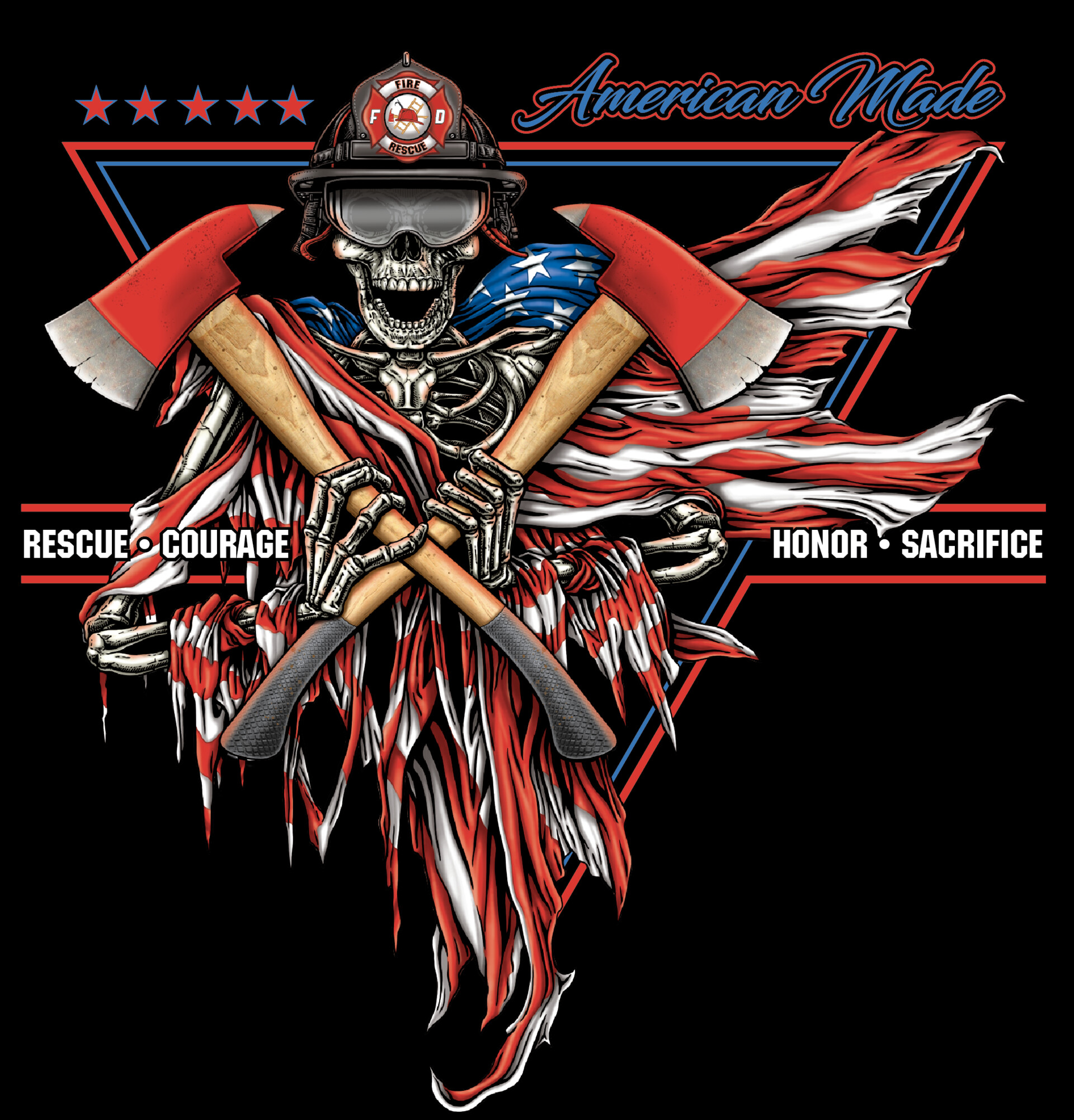 ArtStation - American Made Firefighter