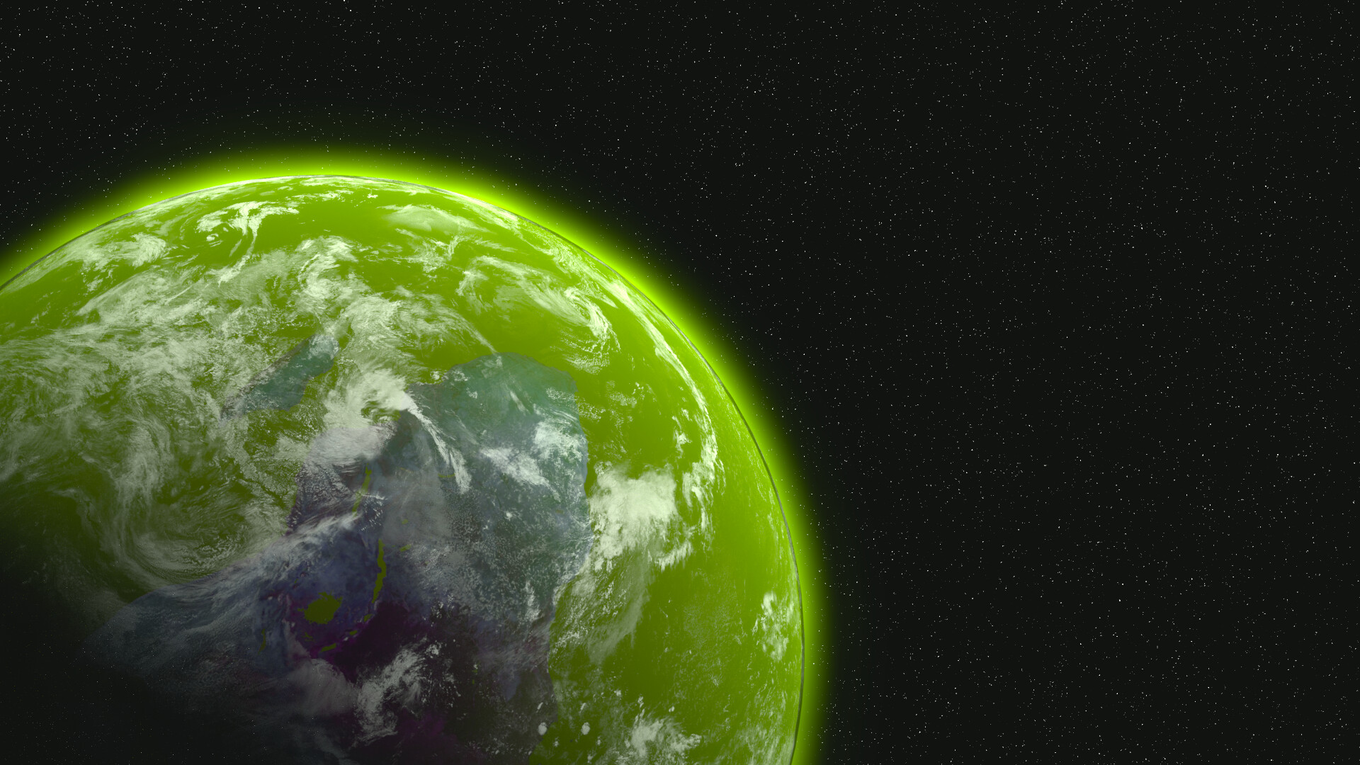 ArtStation - Planet from space