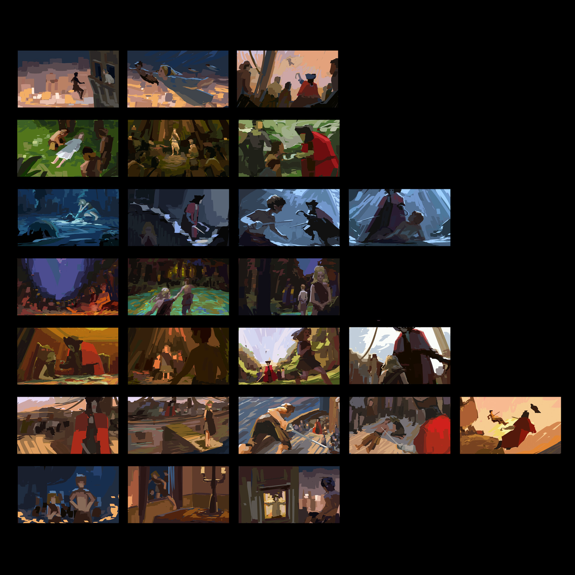 CSR - Peter Pan Key Frame Illustrations