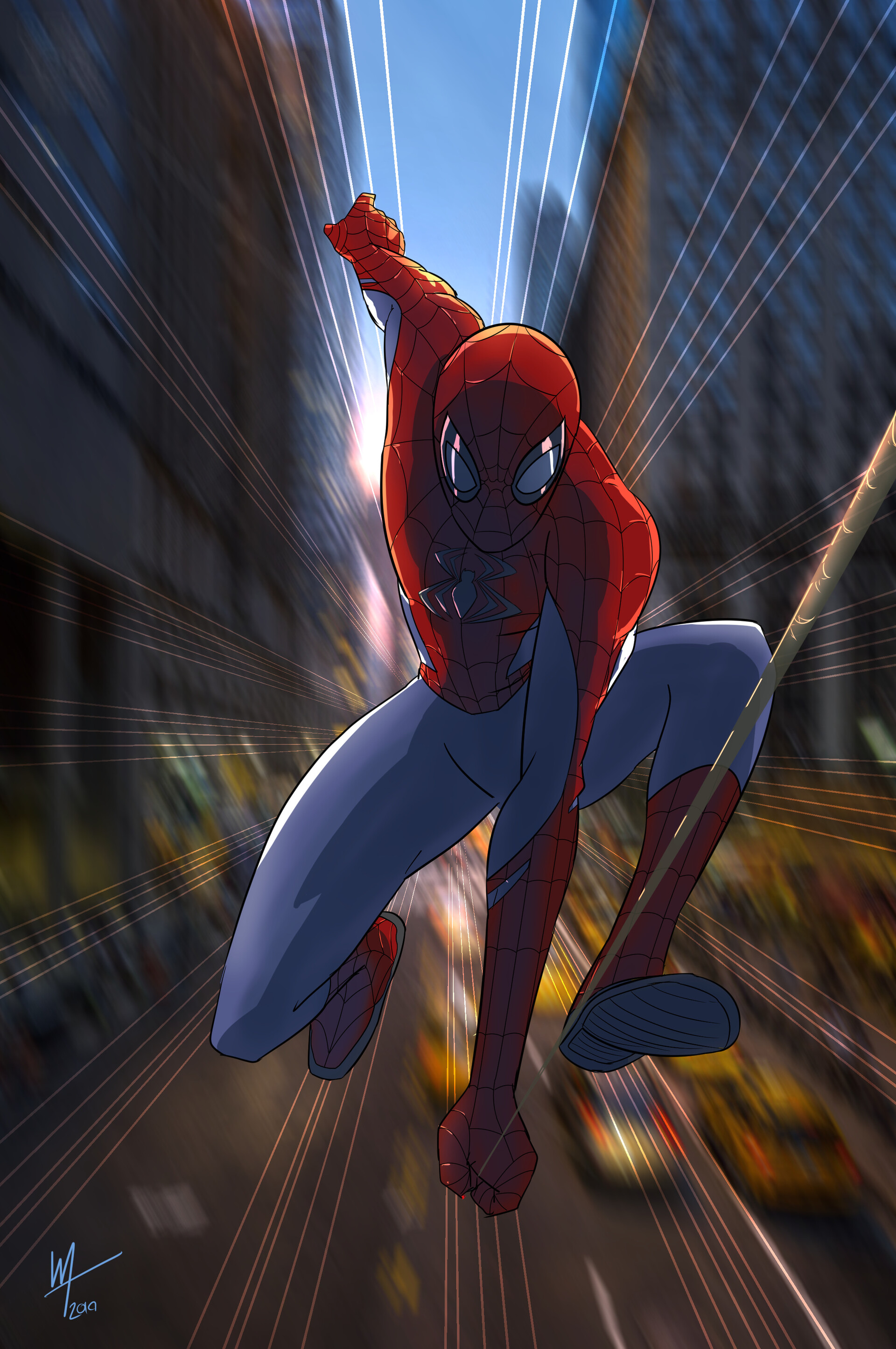 ArtStation - Spider-Man City Swing