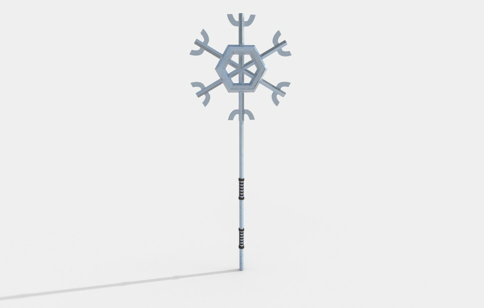 ArtStation - Snowflake staff