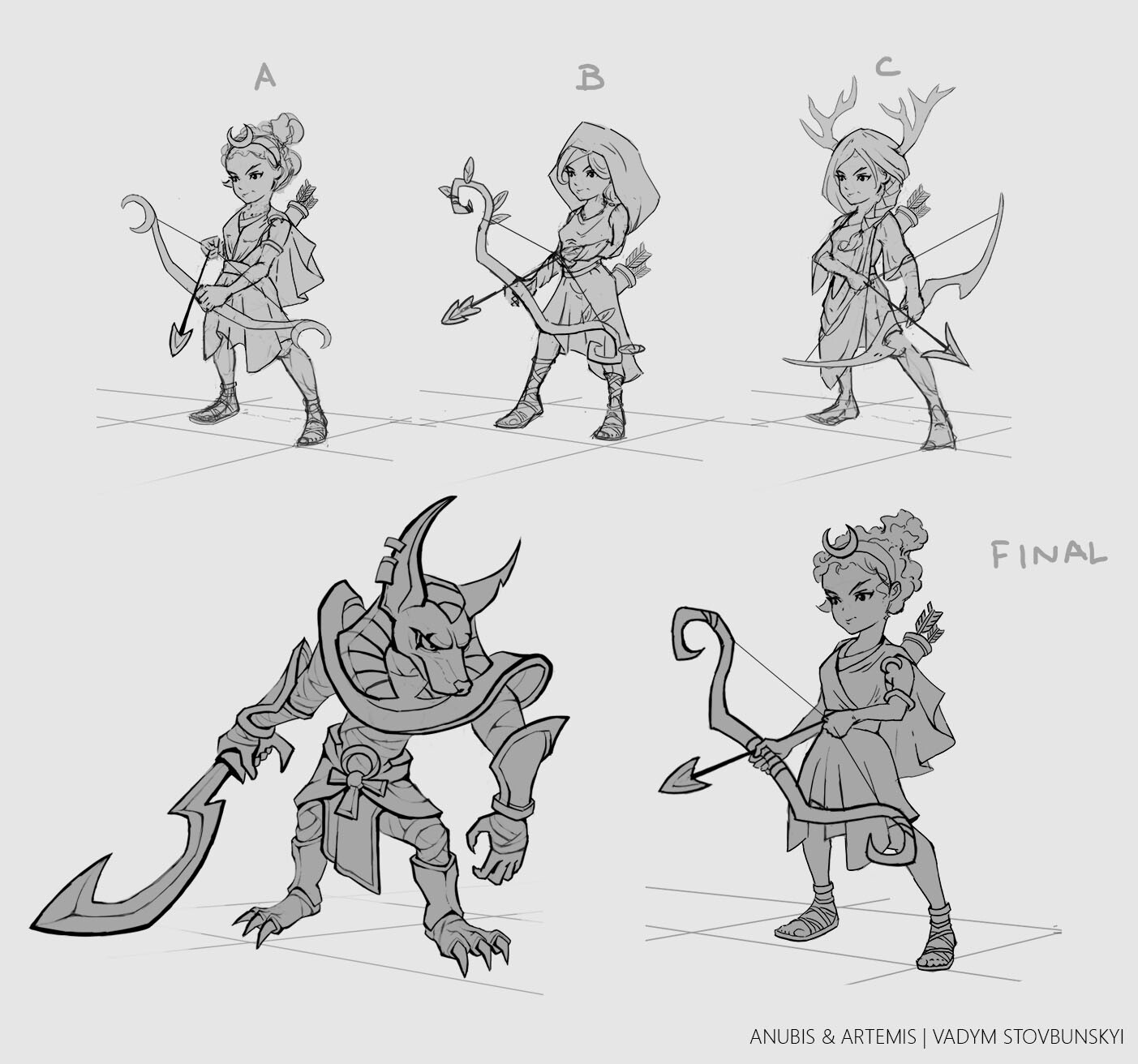 Vadym Stovbunskyi 🦊 - Character concepts for a MOBA game
