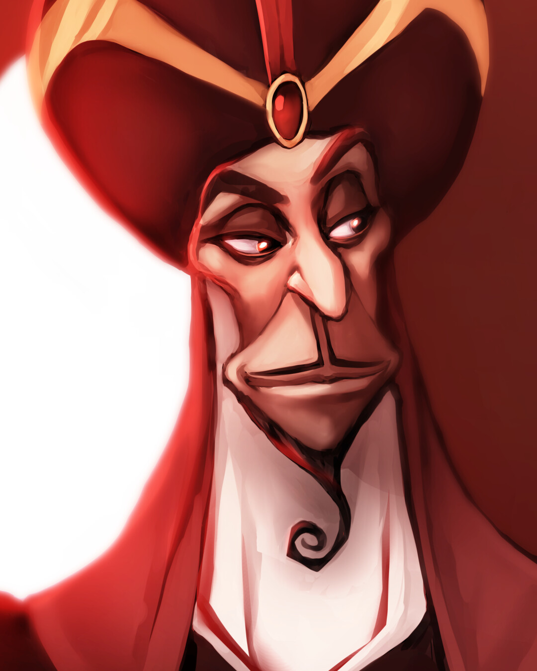 how to draw jafar face