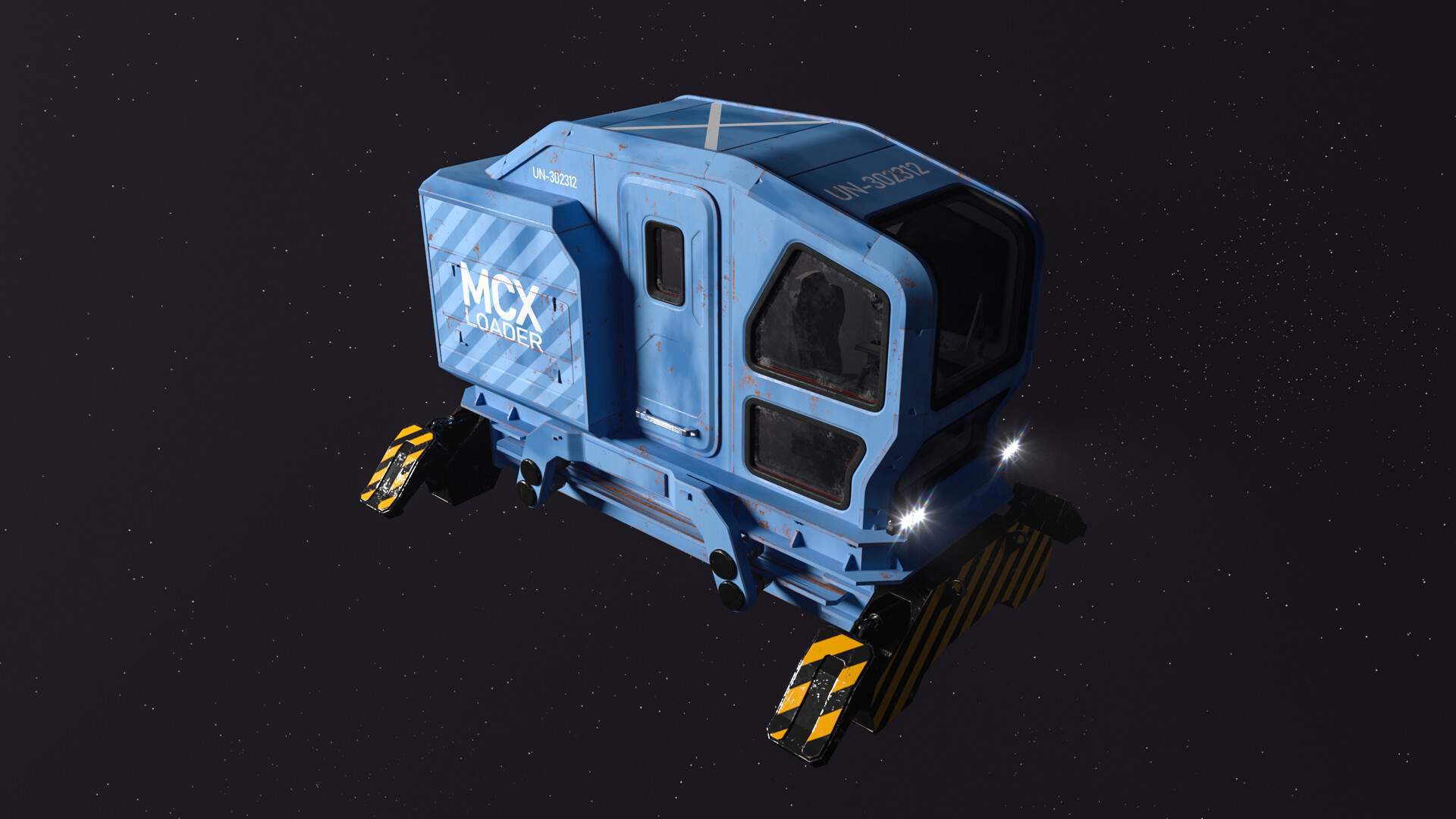 ArtStation - Spaceship Loader (Space Harbor part 1)