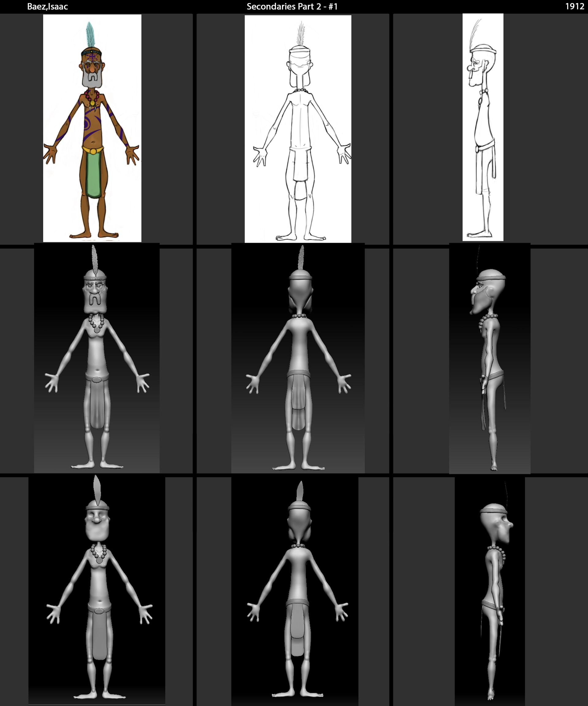 ArtStation - OLD MAN MODEL