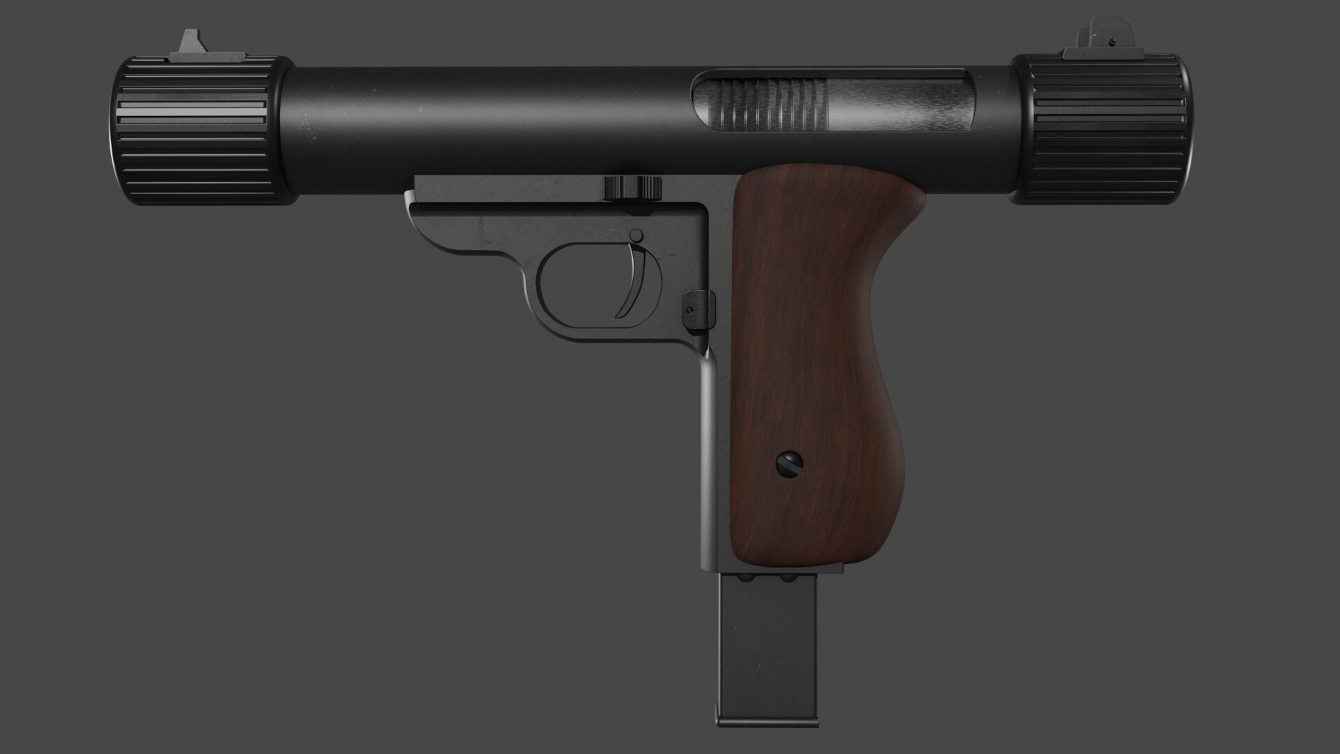 ArtStation - Delayed blowback 380 acp machine pistol, Jan Andreas
