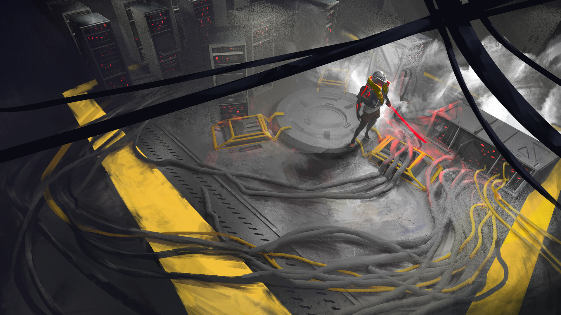 ArtStation - The World Covered in Cables