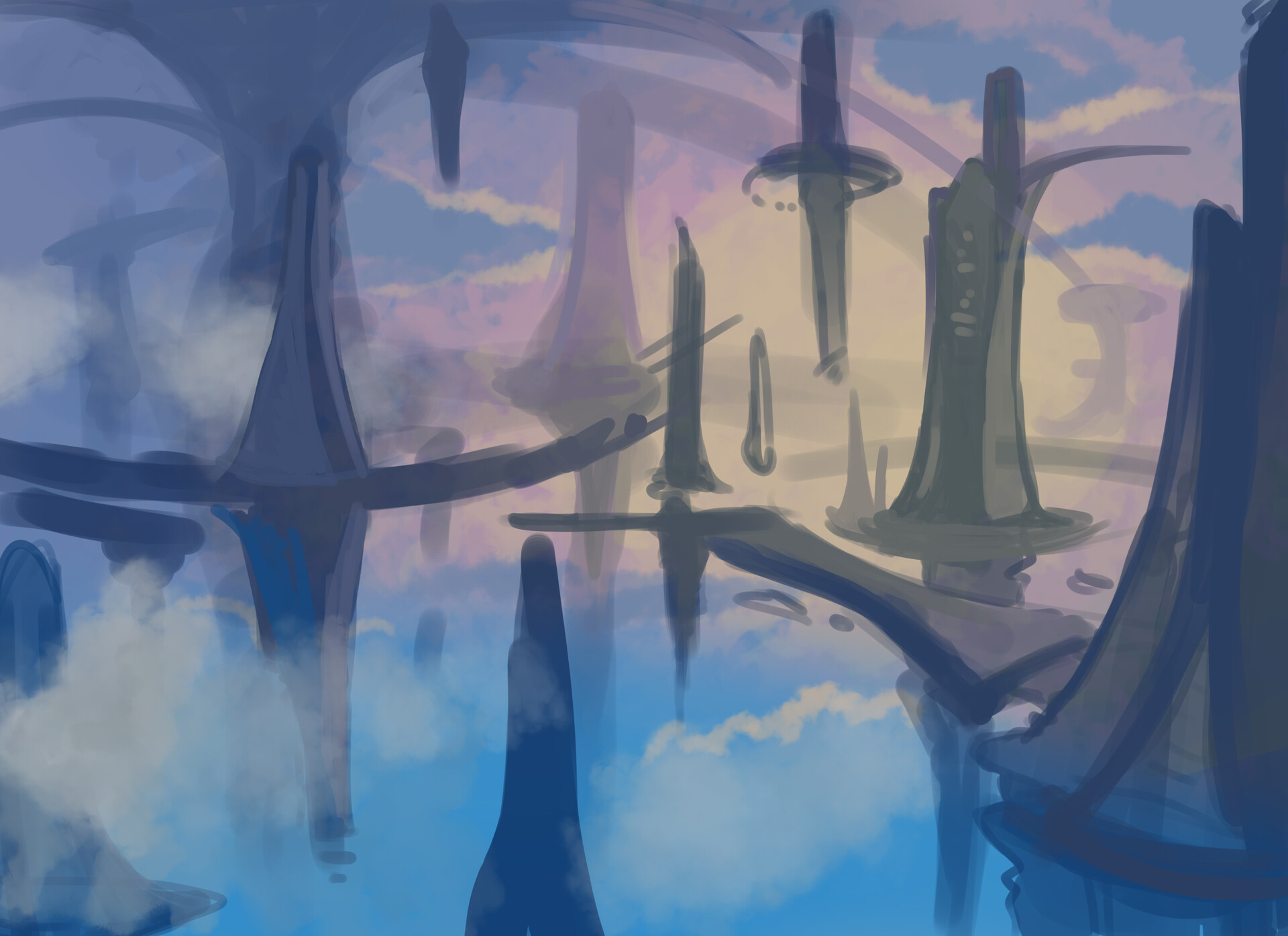 Bethany Walters - City on the Clouds Concept Art