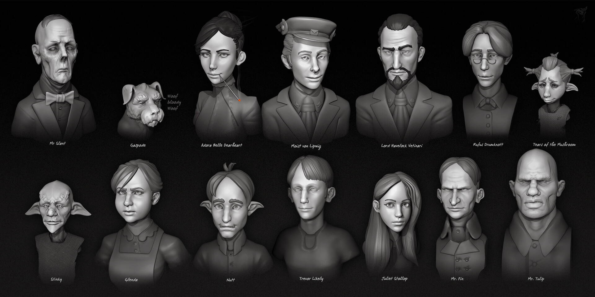 Alexander Podvysotskyi - Personal challenge: 100 Discworld characters.