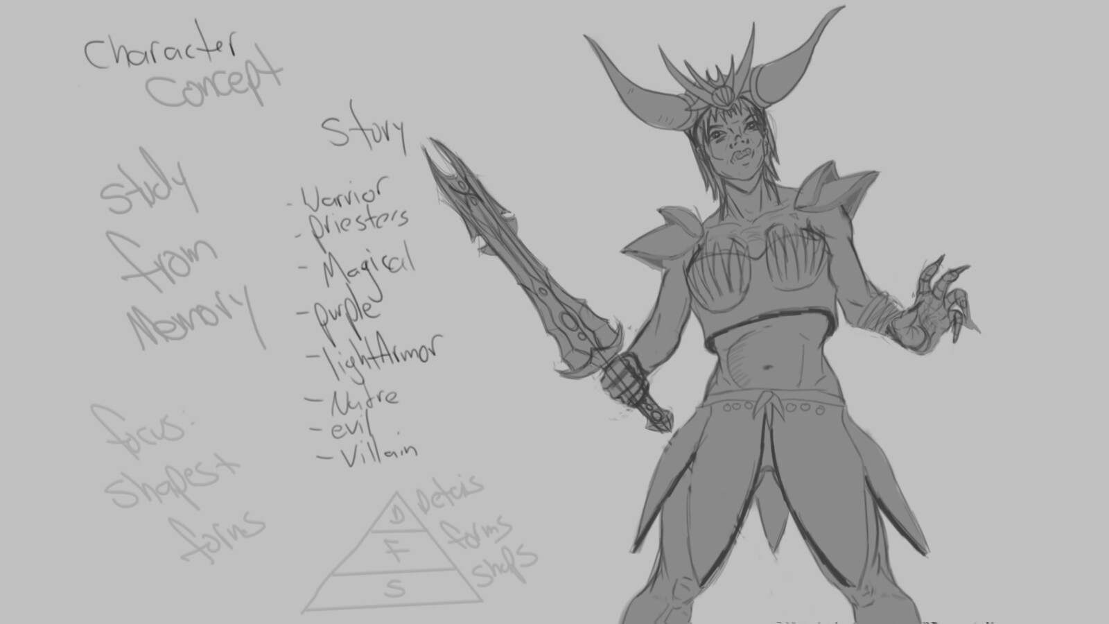 ArtStation - Warrior Priest - Character Concept Study