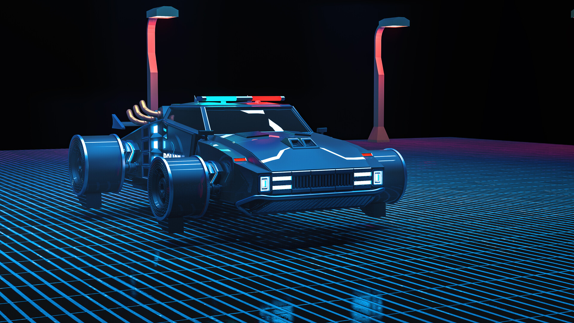 Futuristic Police Cars