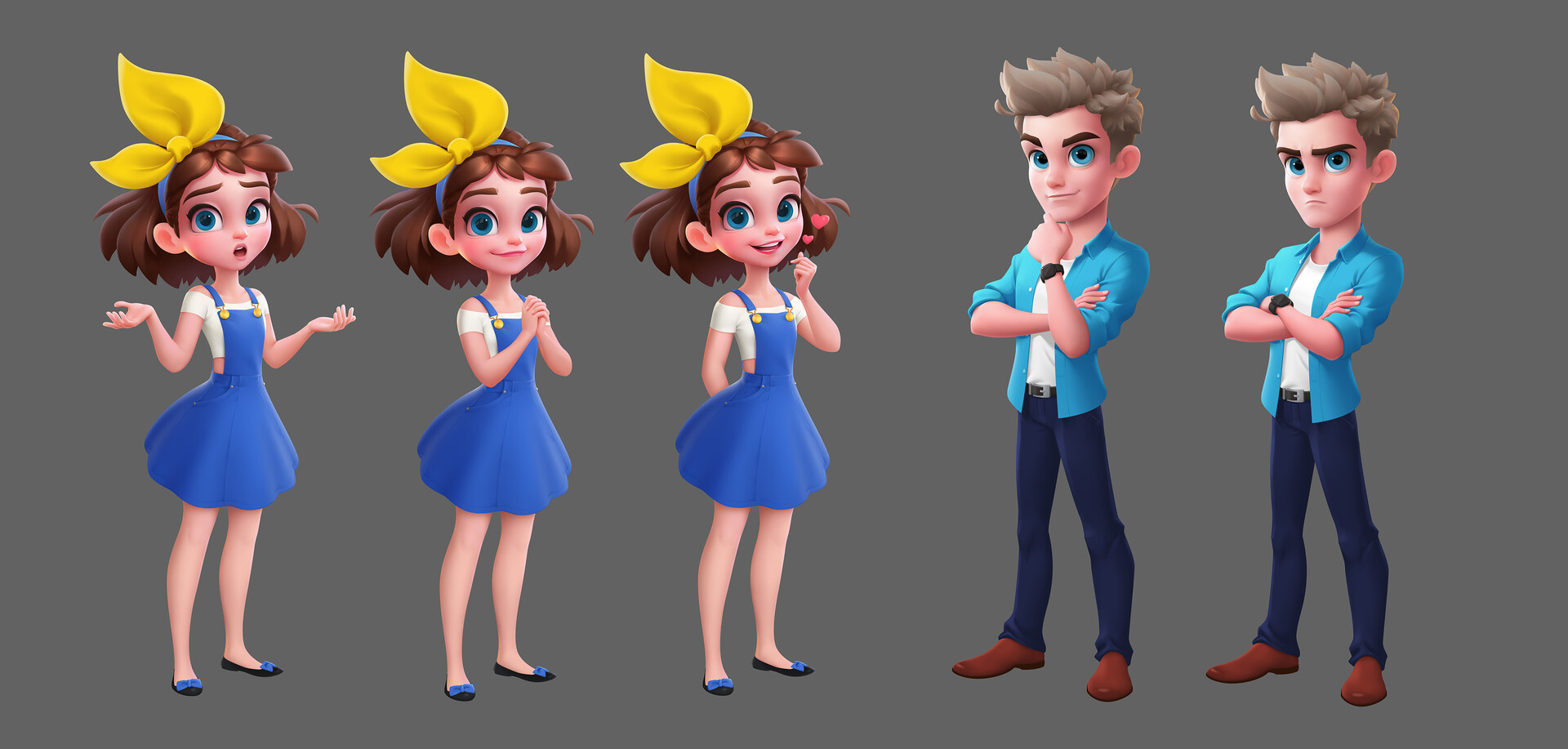 ArtStation - Some characters from a failed project.