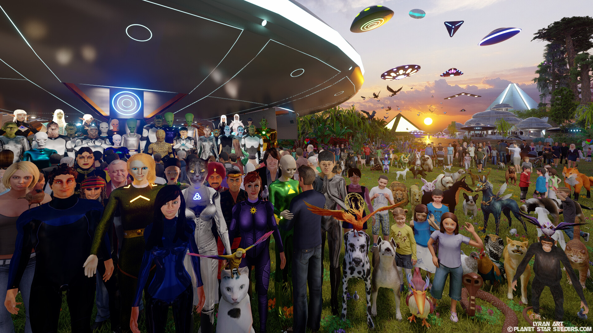 ArtStation - ET Open Contact With Galactic Family