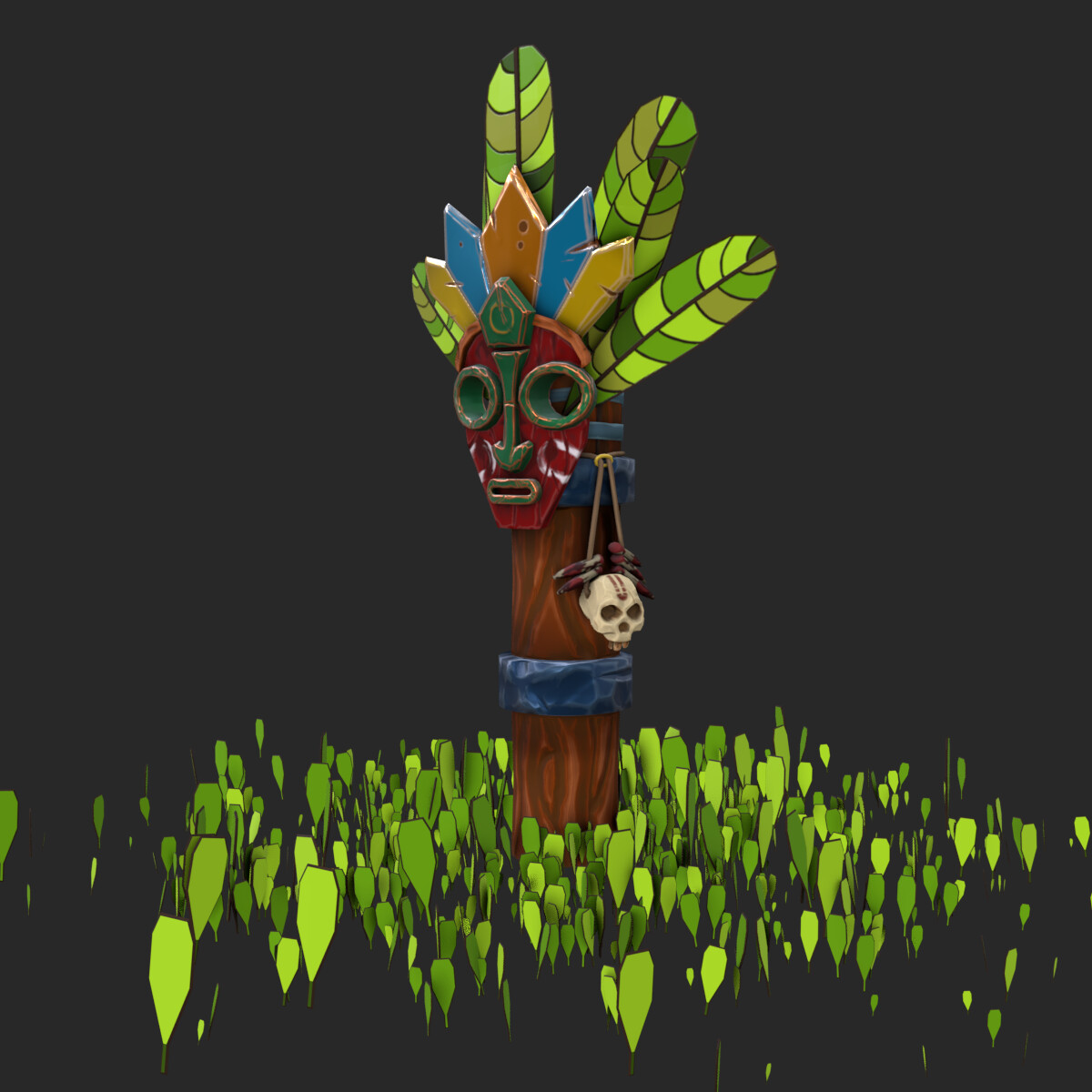 ArtStation - Stylized Tiki