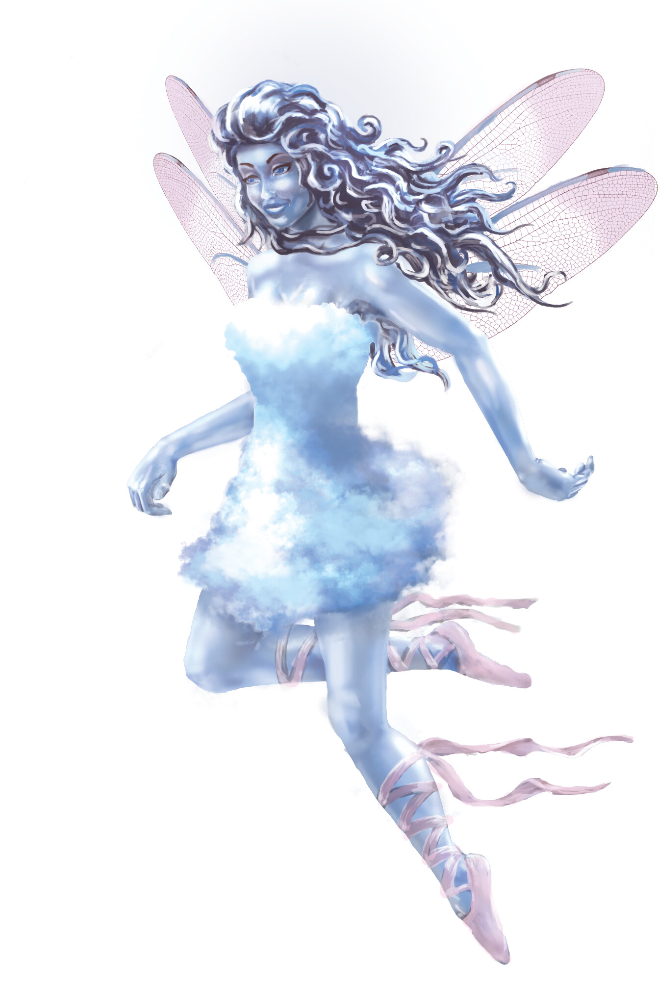 ArtStation - Air fairy - female figure from imagination
