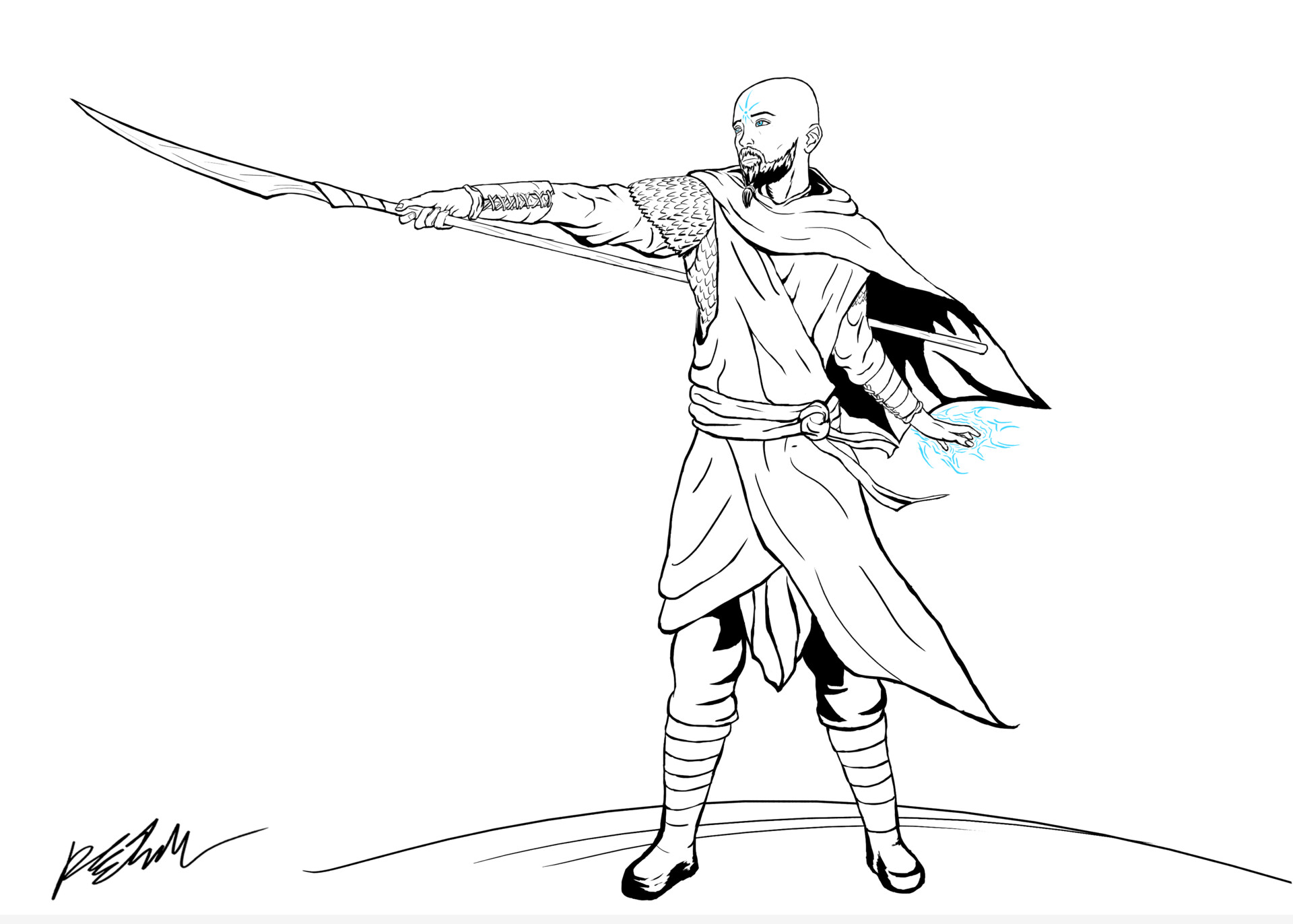 ArtStation - Ares-DND Character-Death Domain Cleric