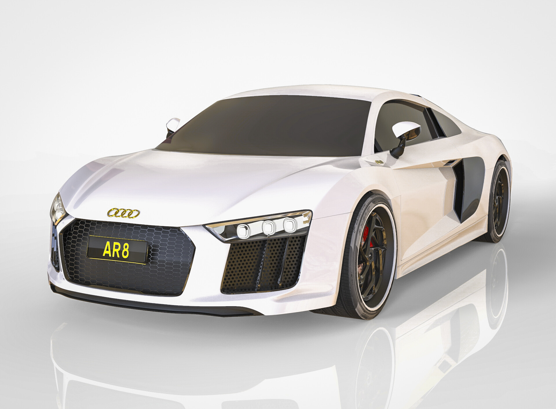 ArtStation - AUDI R8 COMPLETE REALISTIC CAR MODEL