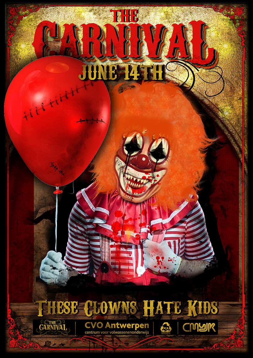 David Huys - Horror Carnival Concept ART 3D FLYERS / POSTERS OLD sCHOOL ...