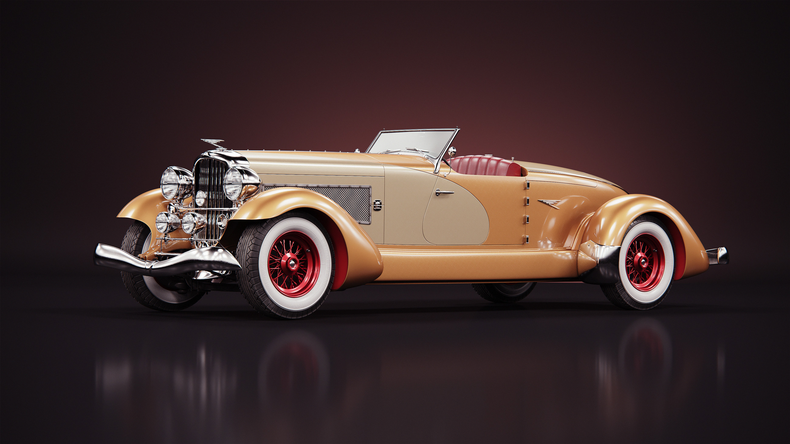 Wire Wheels Club - Powered By ArtStation - Duesenberg SJ Speedster