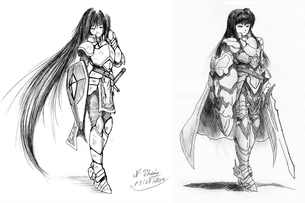 ArtStation - The female Knight captain