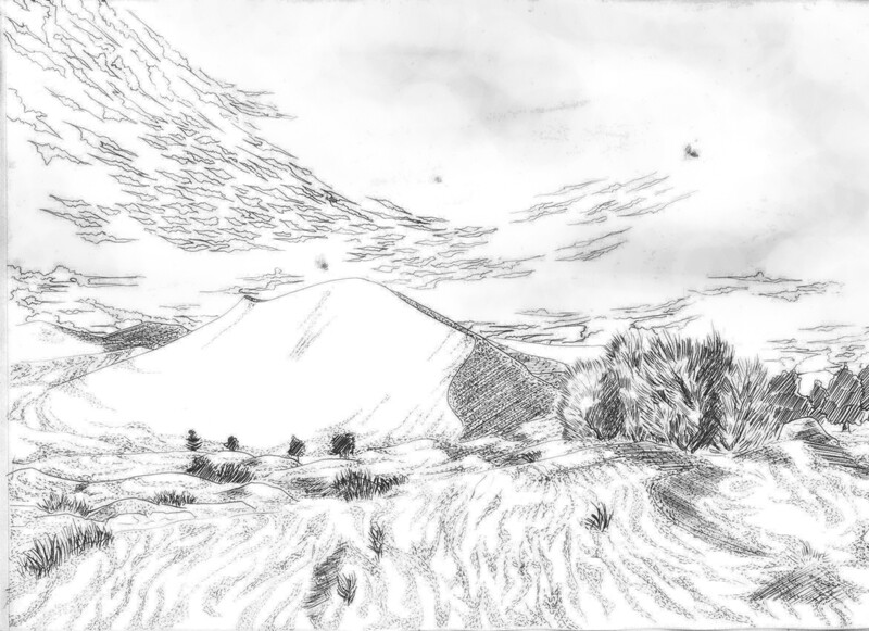 ArtStation - The Horizon project Sketch - The desert